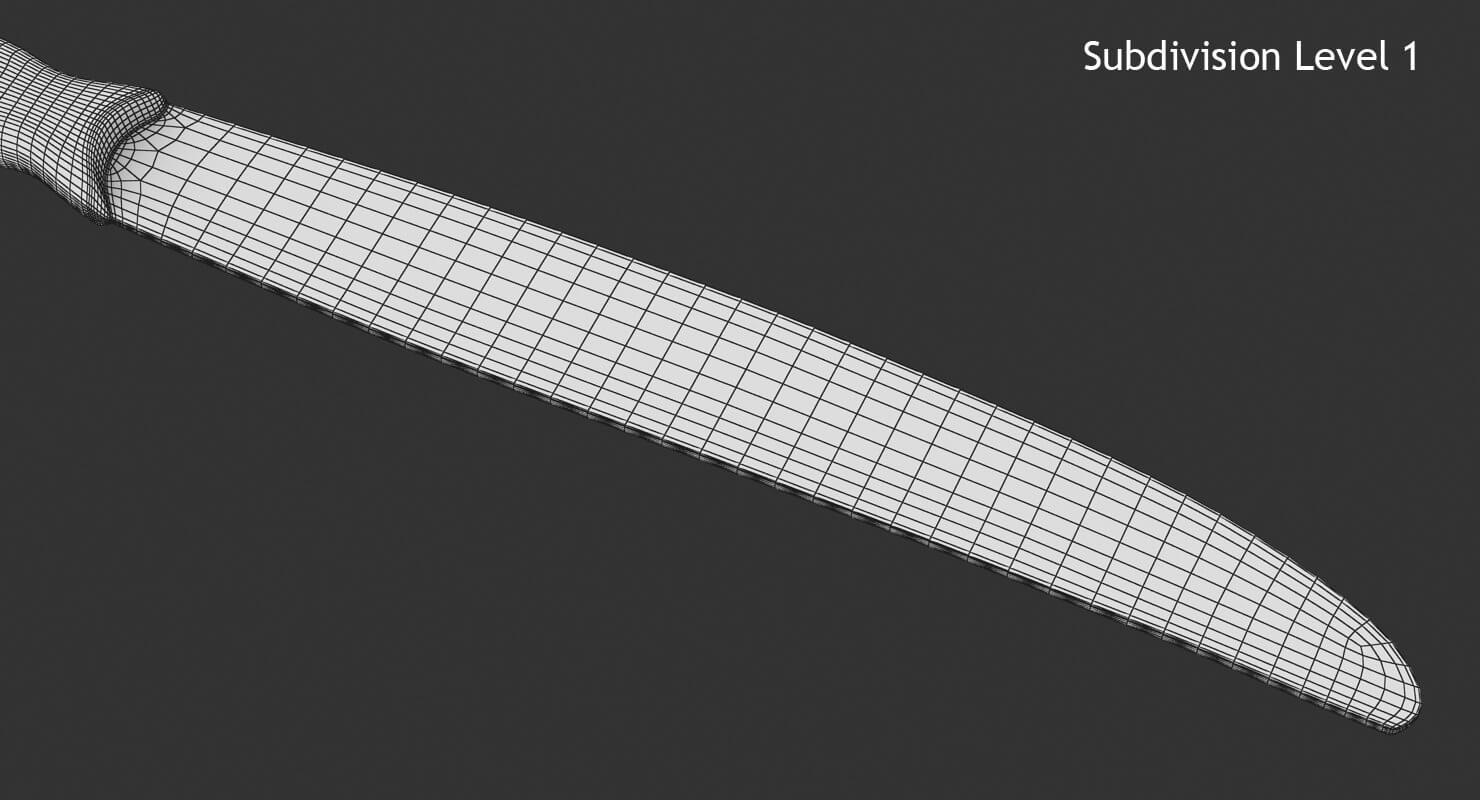 Knife - 3D Model by hdpoly