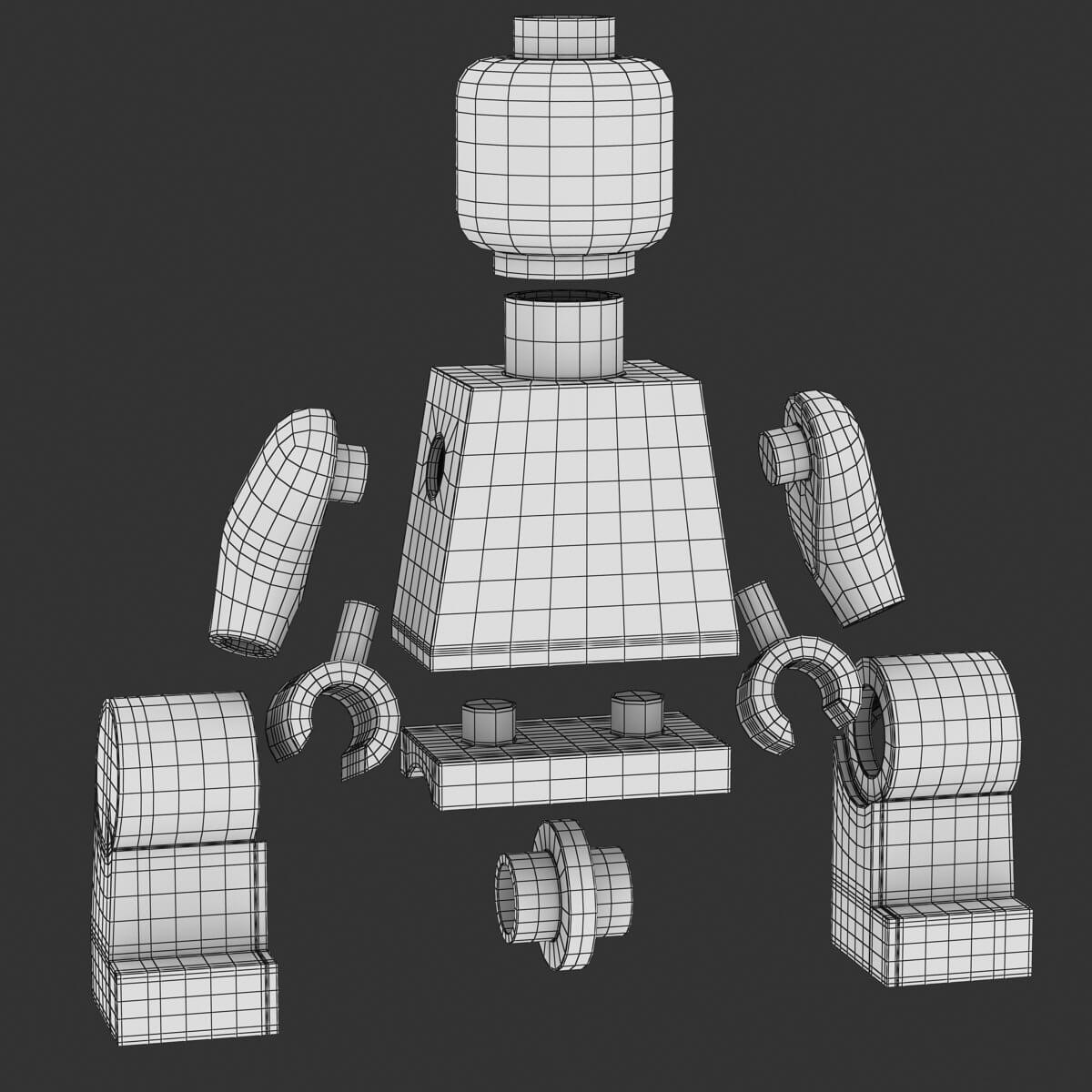 Lego Man - 3D Model by hdpoly