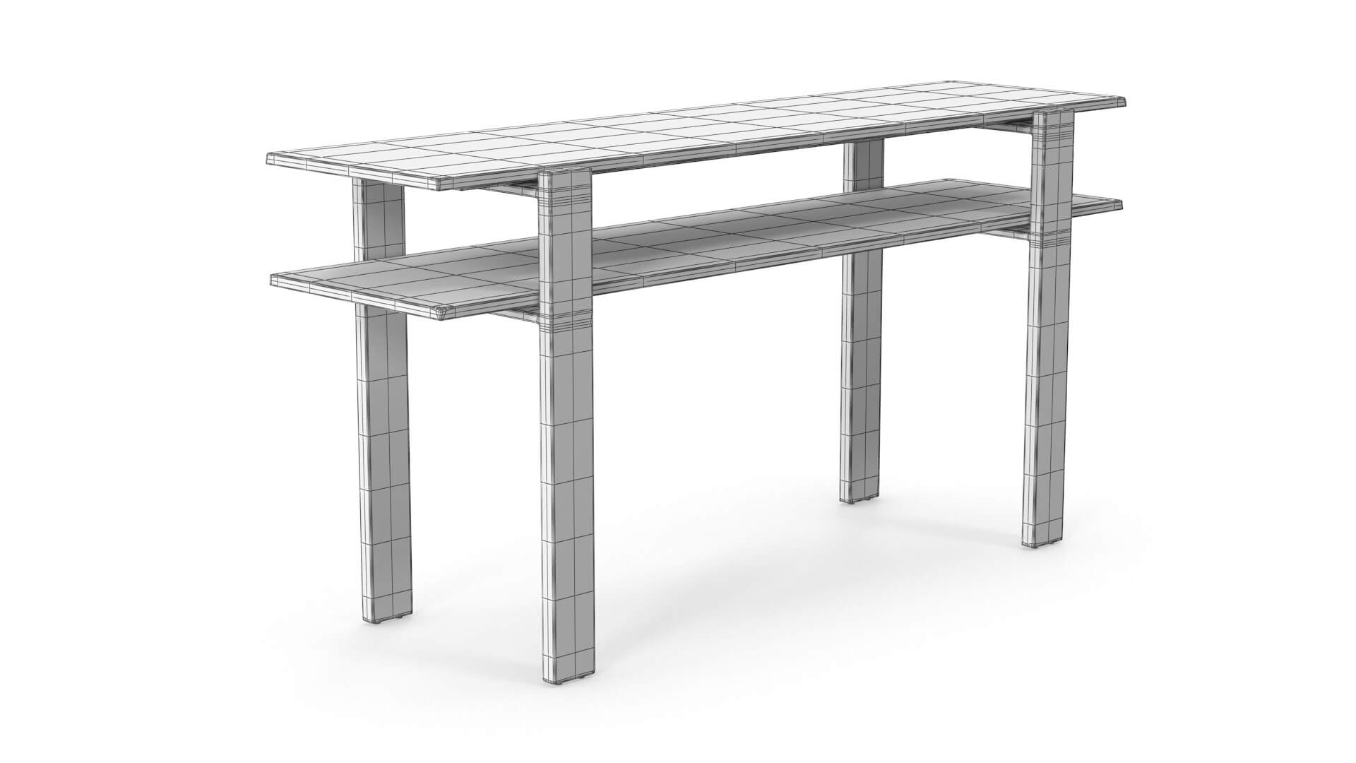 Marble Console - 3D Model by hdpoly