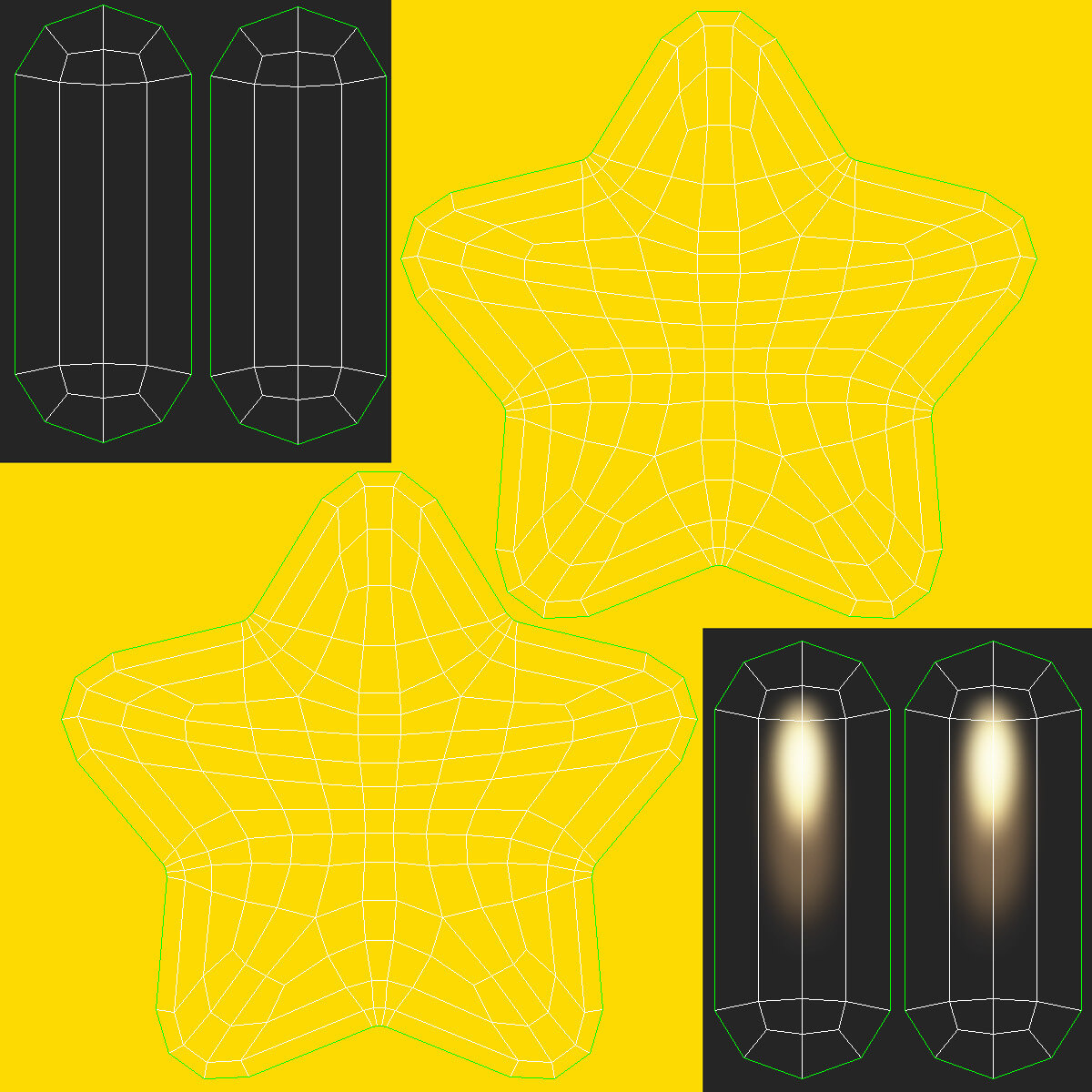 Mario Star - 3D Model by hdpoly