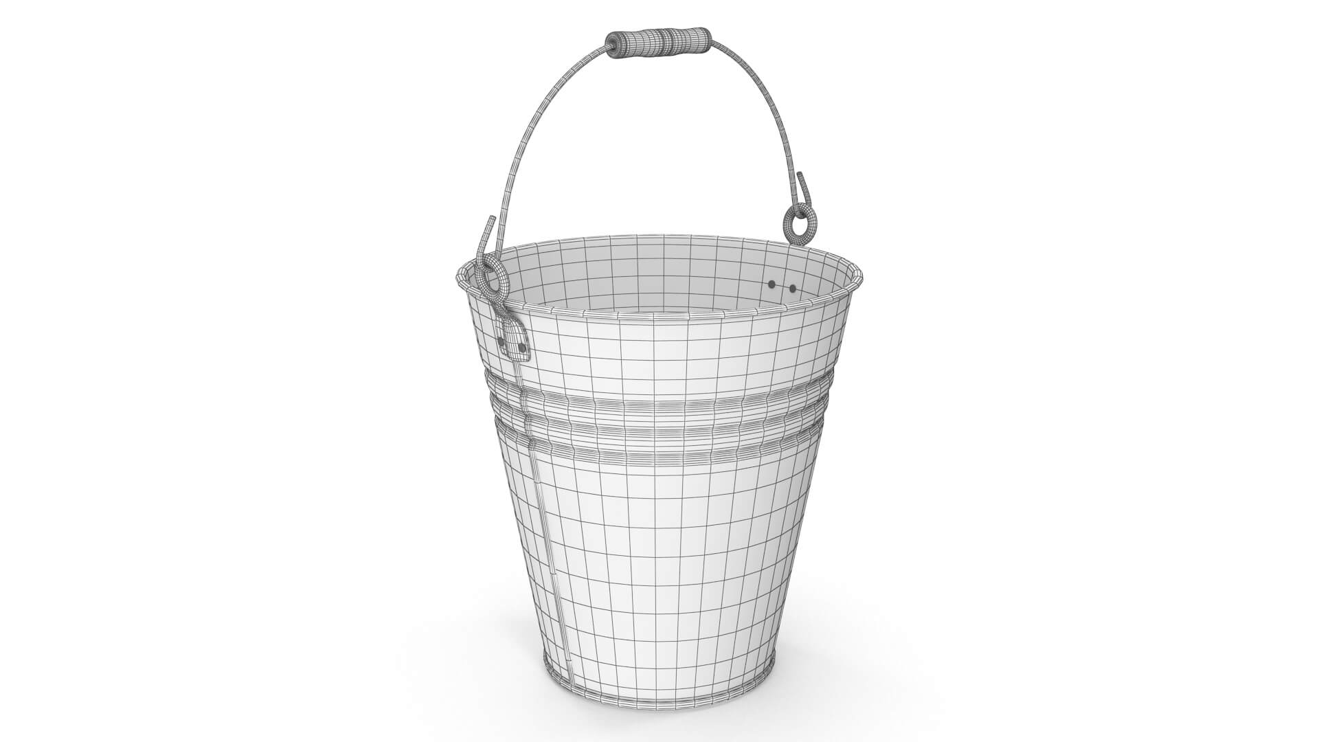 Metal Bucket - 3D Model by hdpoly