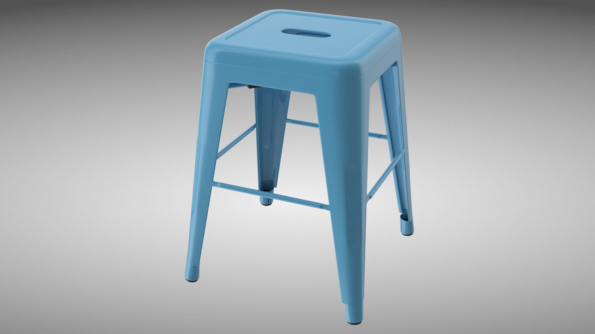 Metal Stool - 3D Model by hdpoly