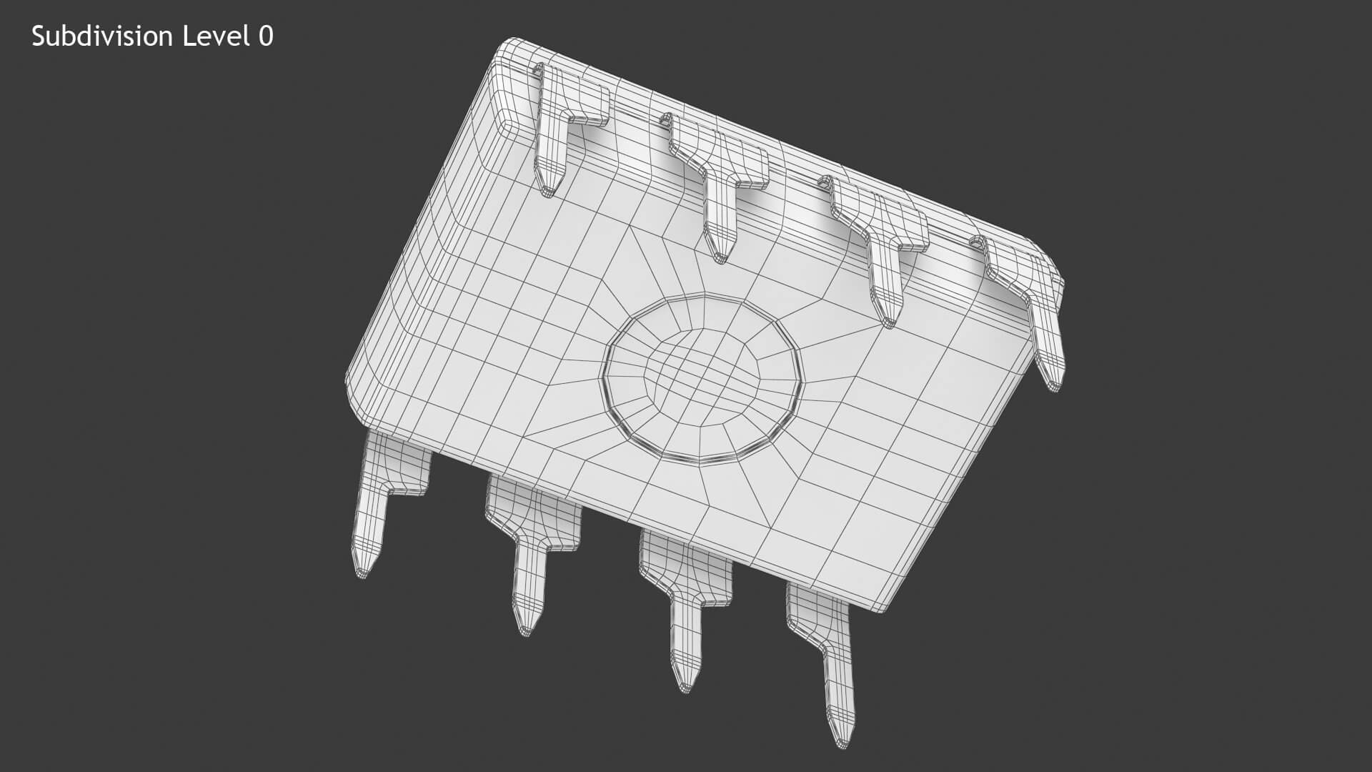 Microchip Small - 3D Model by hdpoly