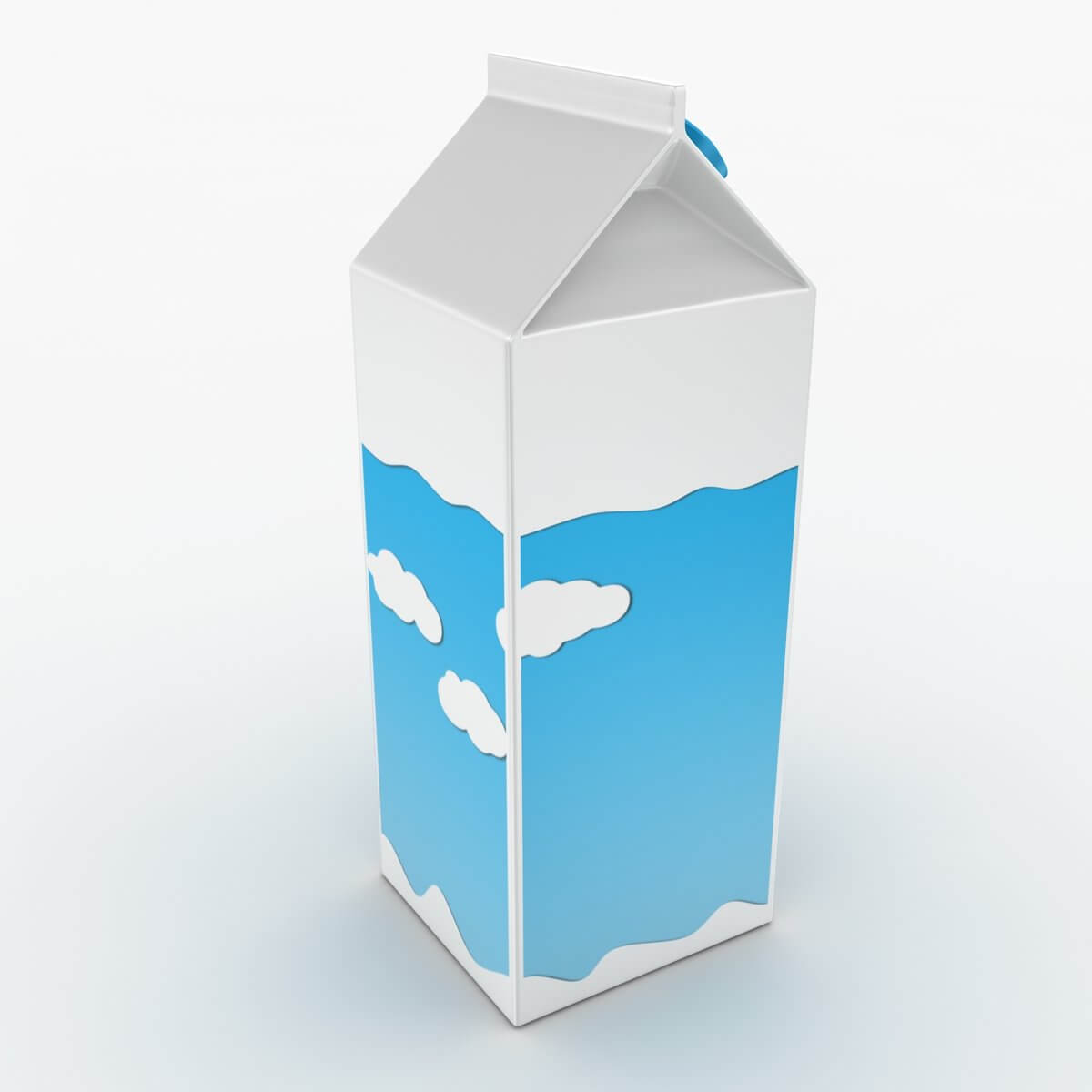 Milk Box - 3D Model by hdpoly