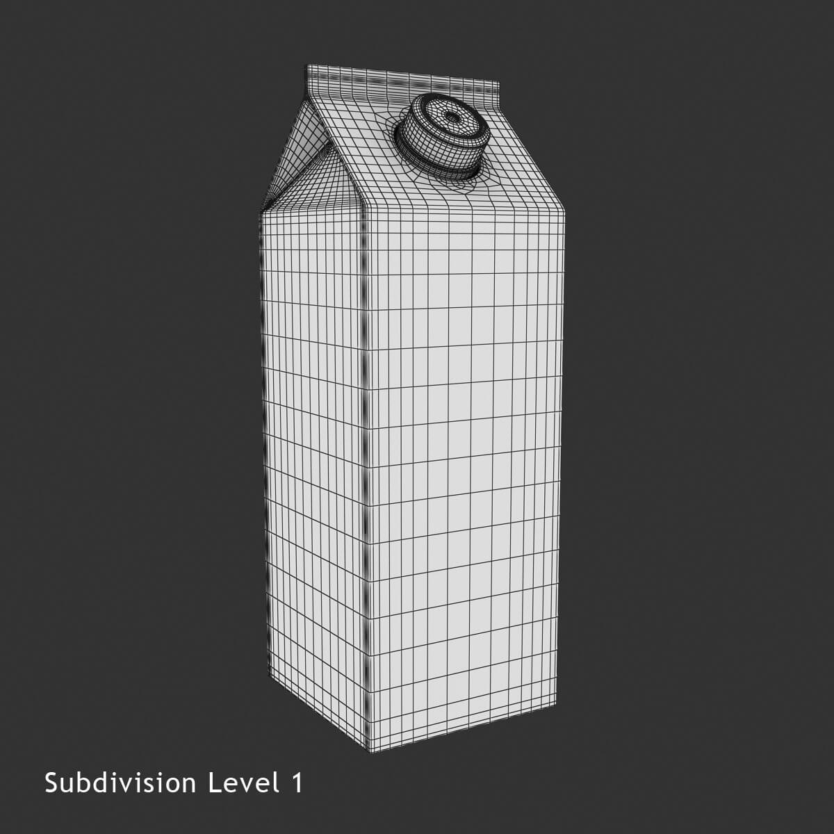 Milk Box - 3D Model by hdpoly