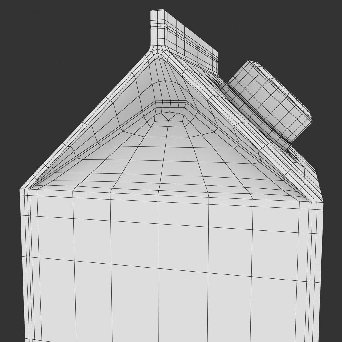 Milk Box - 3D Model by hdpoly