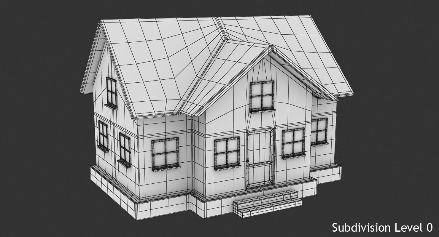 Mini House - 3D Model by hdpoly