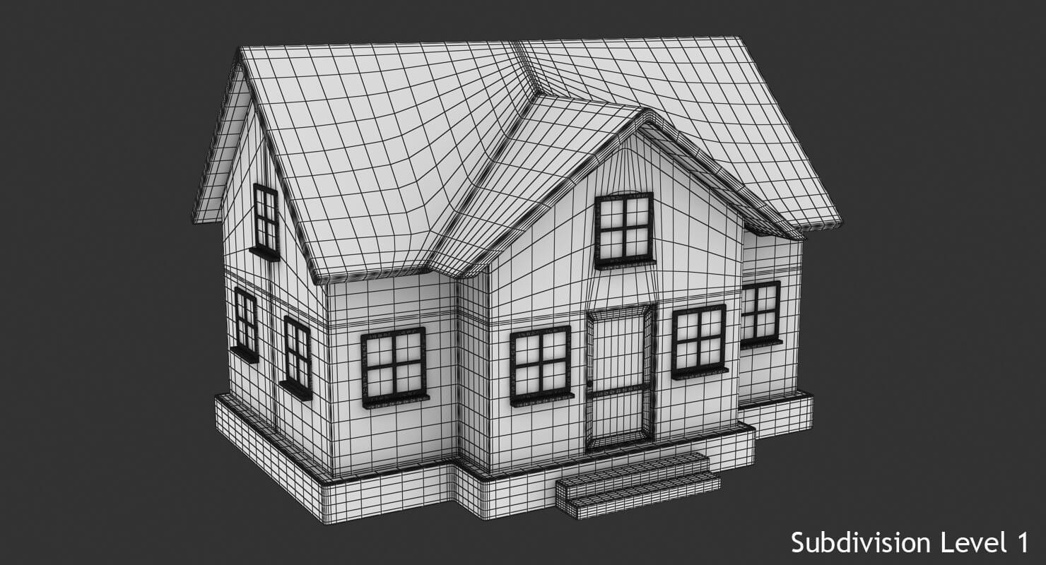 Mini House - 3D Model by hdpoly