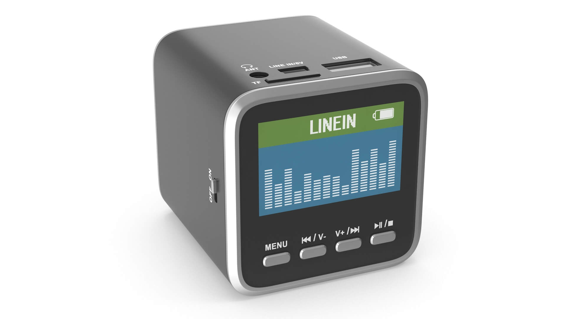 Black MP3 Player - 3D Model by hdpoly