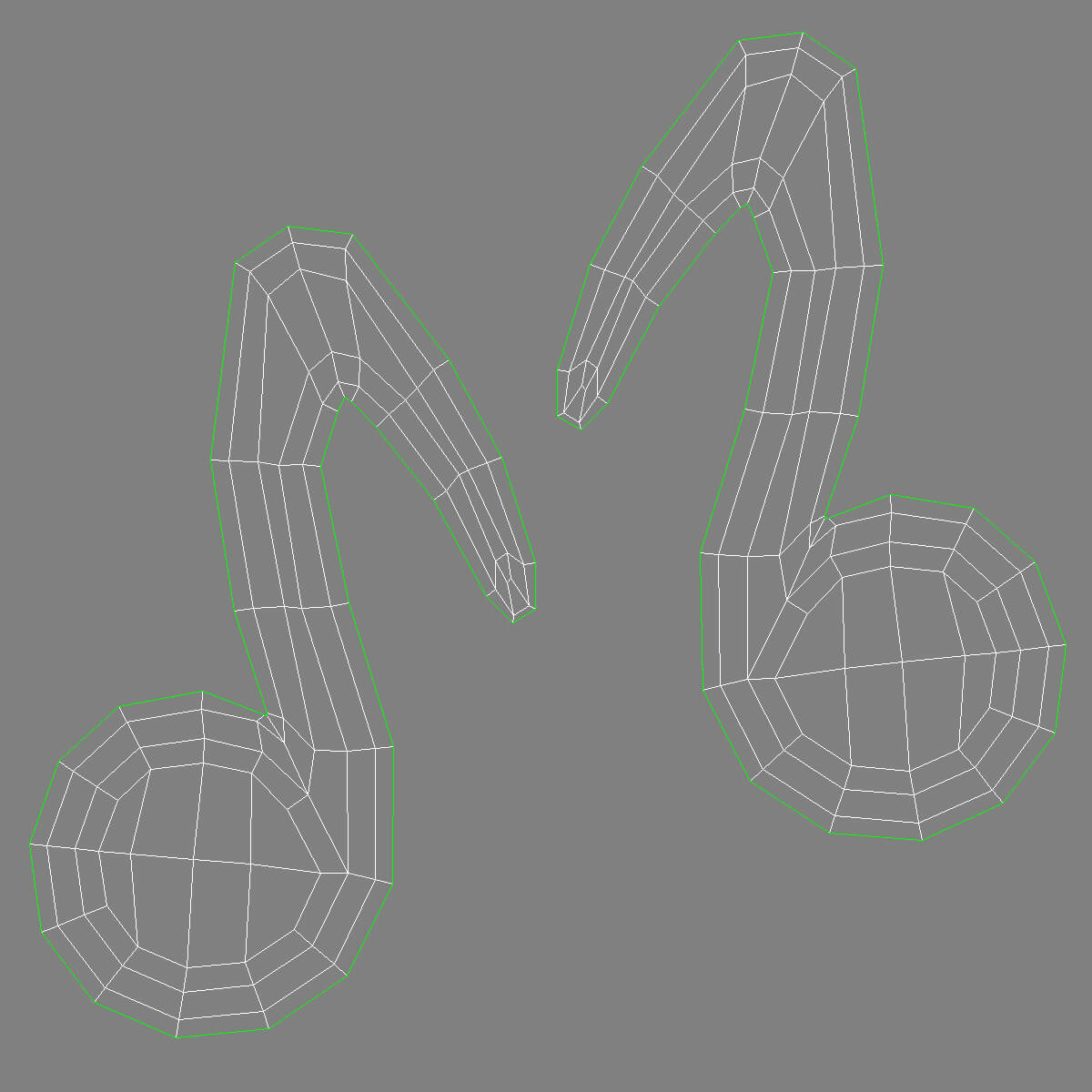 Black Music Note - 3D Model by hdpoly