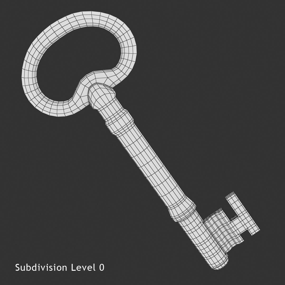 Old Key - 3D Model by hdpoly