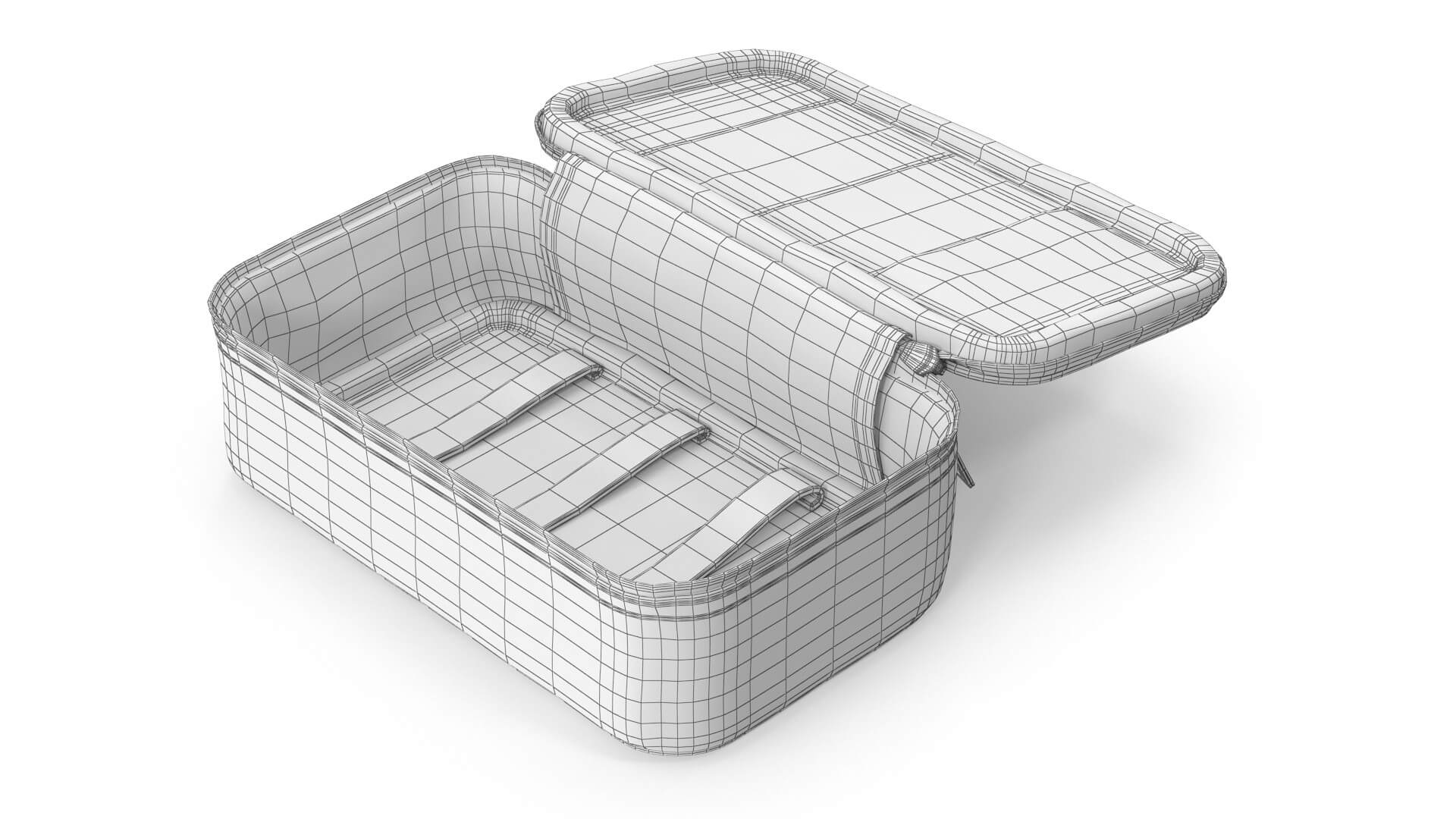 Organizer Bag - Open 3D Model by hdpoly