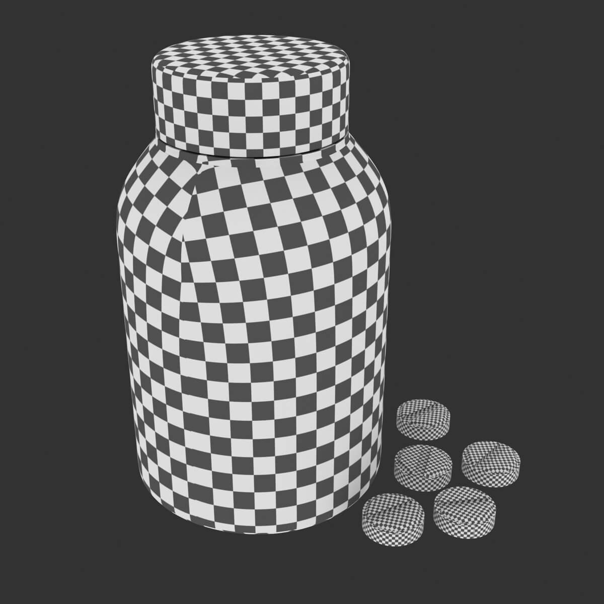Pill Bottle - 3D Model by hdpoly