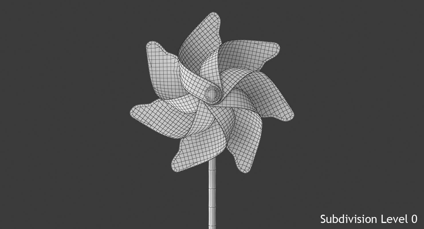 Pinwheel - 3D Model by hdpoly