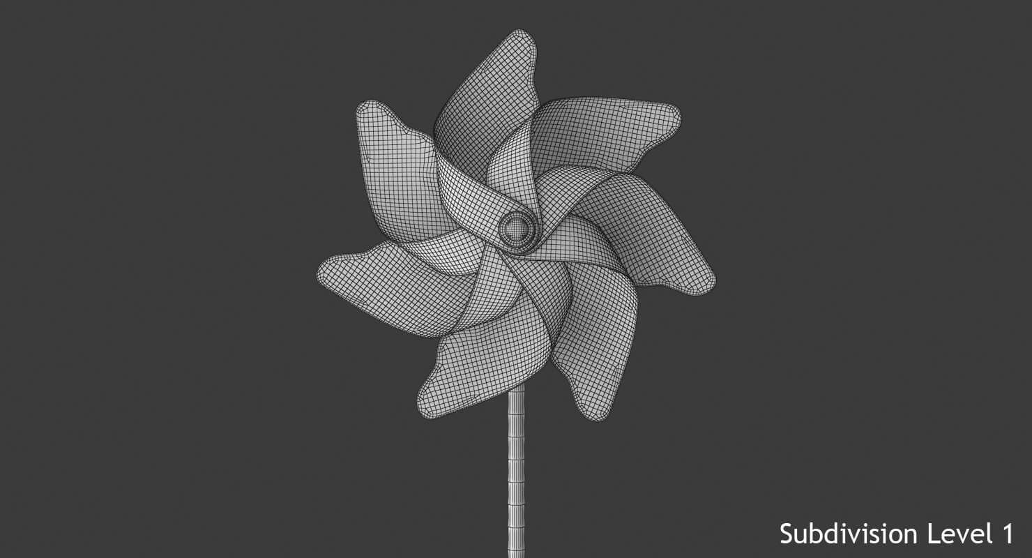 Pinwheel - 3D Model by hdpoly