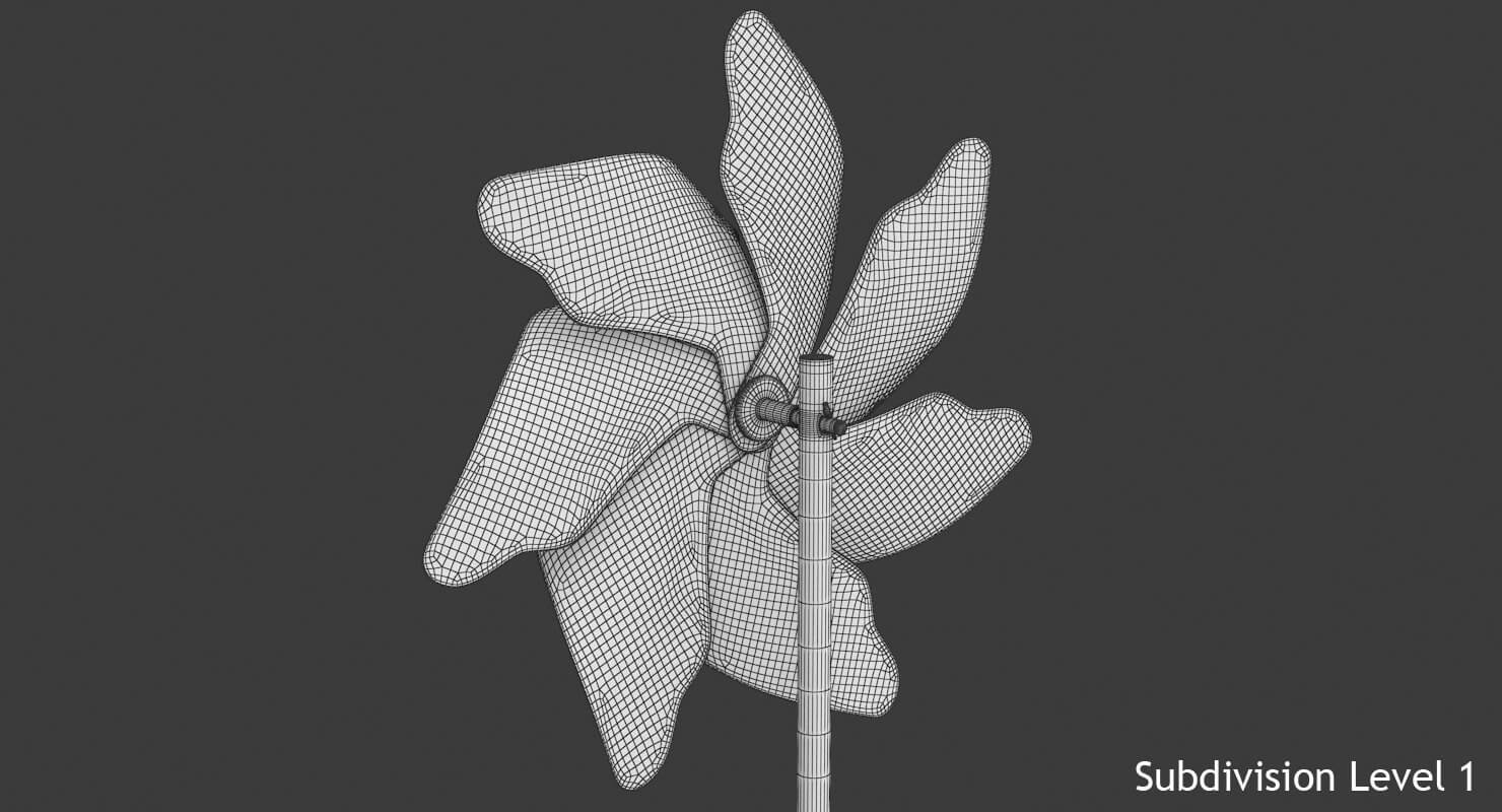 Pinwheel - 3D Model by hdpoly