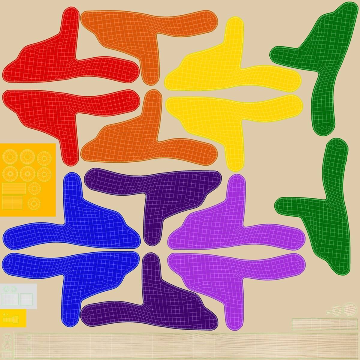 Pinwheel - 3D Model by hdpoly