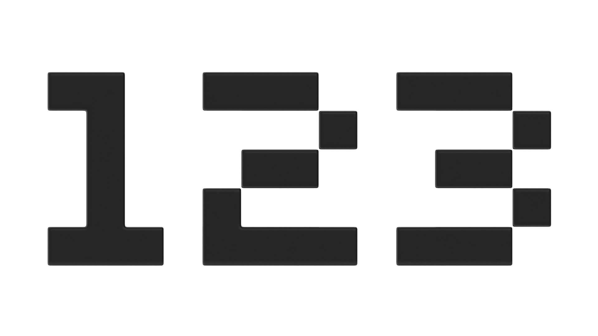 Pixel Font - 3D Model by hdpoly