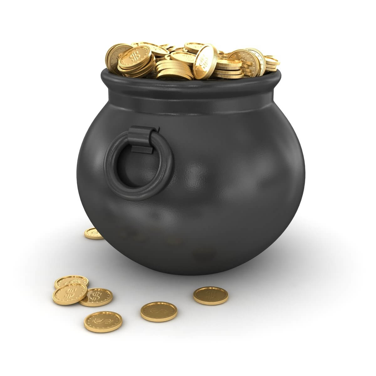 Pot of Gold - 3D Model by hdpoly