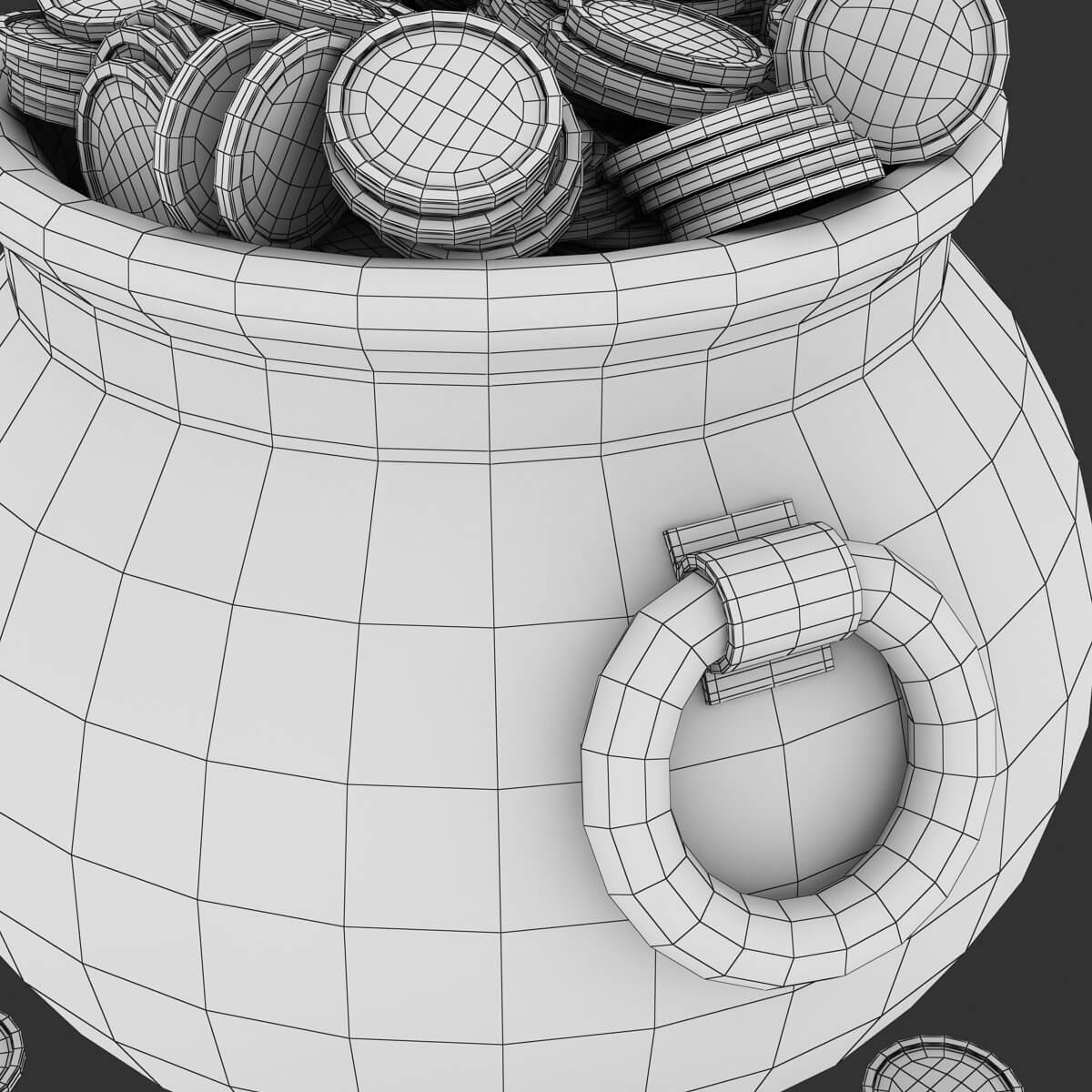 Pot of Gold - 3D Model by hdpoly