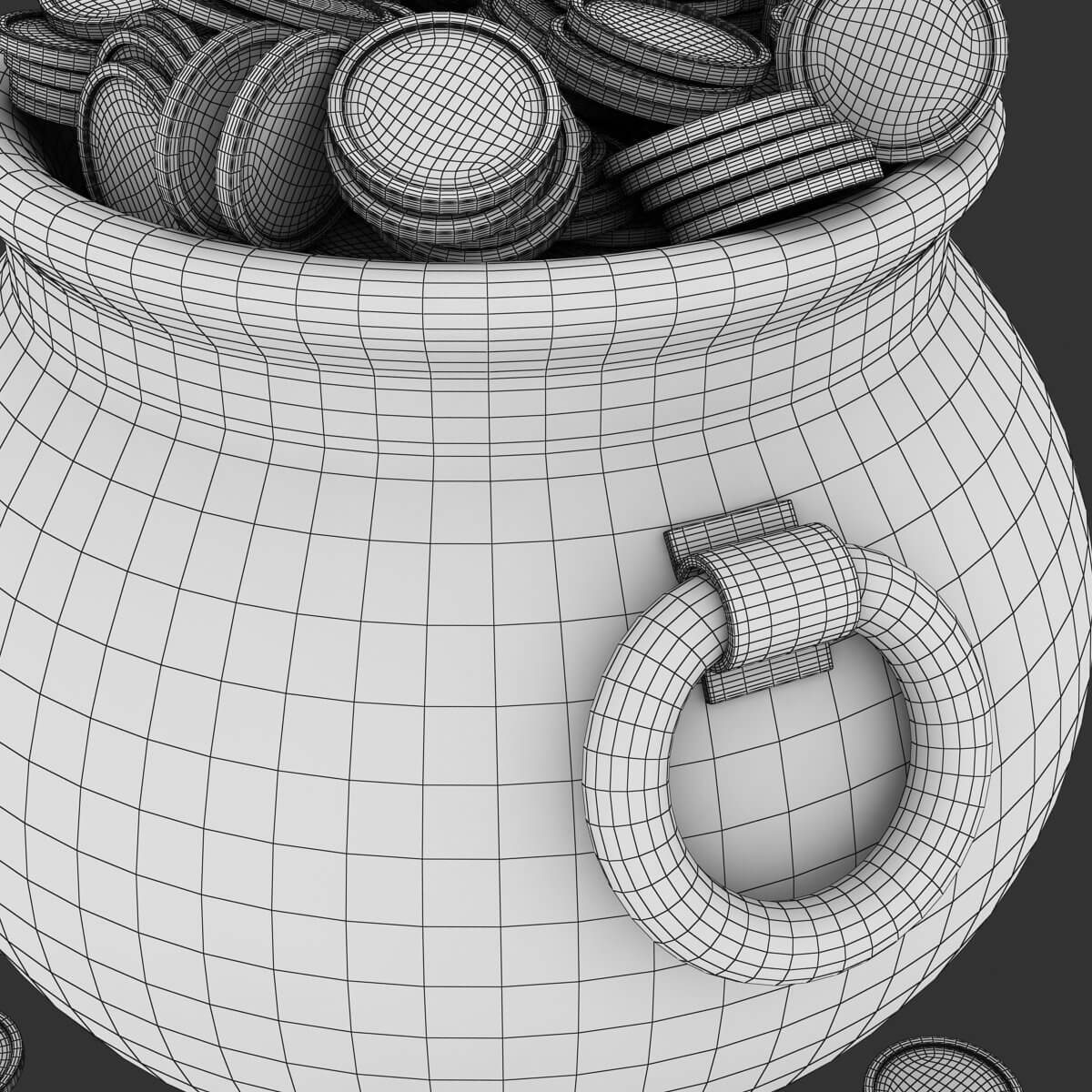 Pot of Gold - 3D Model by hdpoly