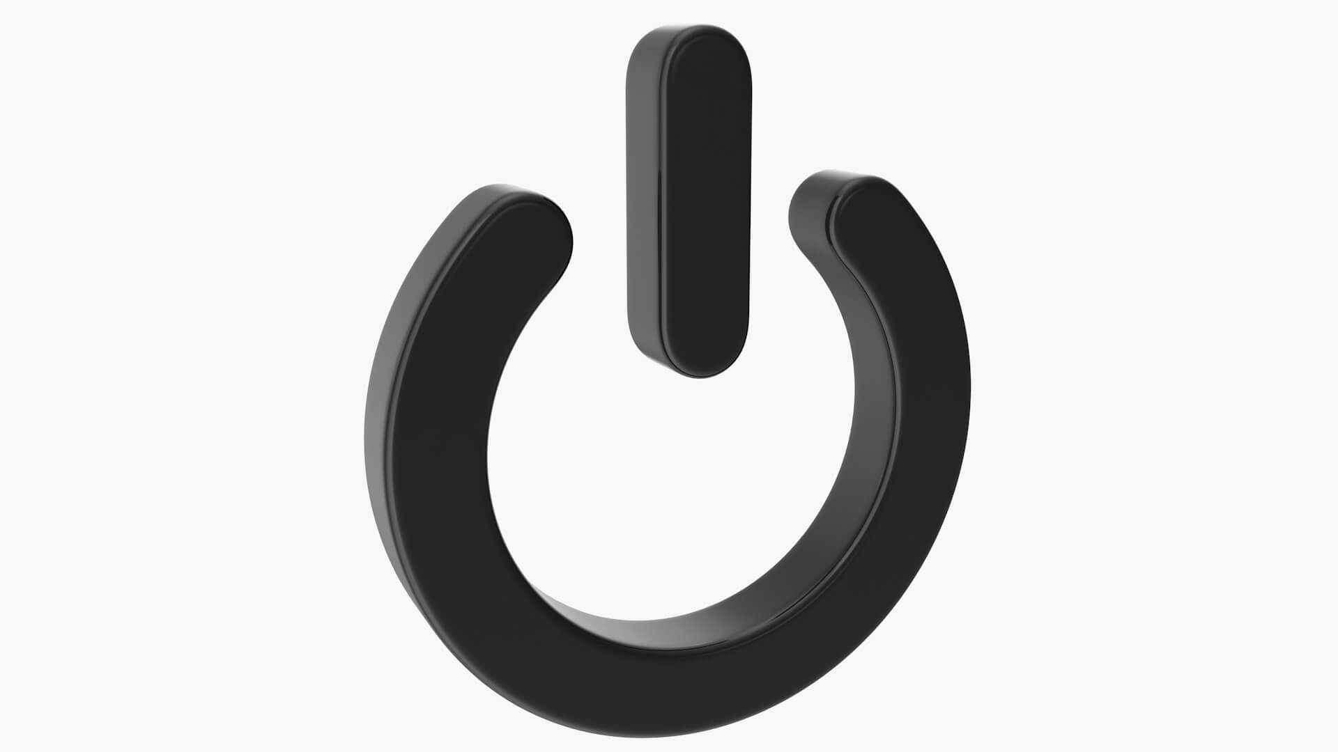 Power Icon - 3D Model by hdpoly