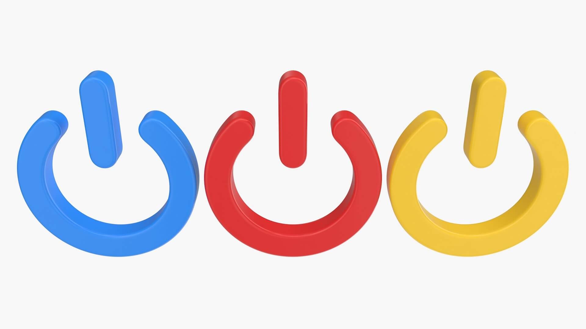 Power Icon - 3D Model by hdpoly