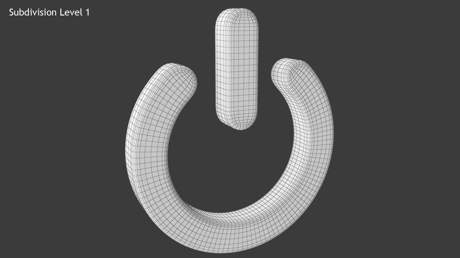 Power Icon - 3D Model by hdpoly