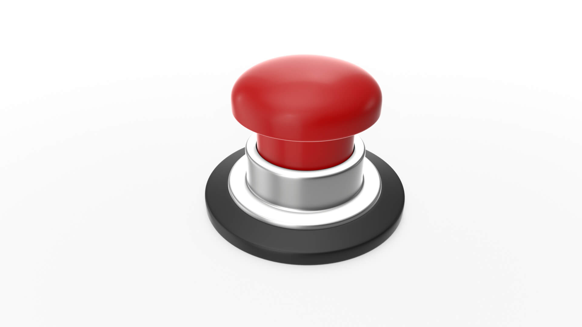 Red Push Button - 3D Model by hdpoly