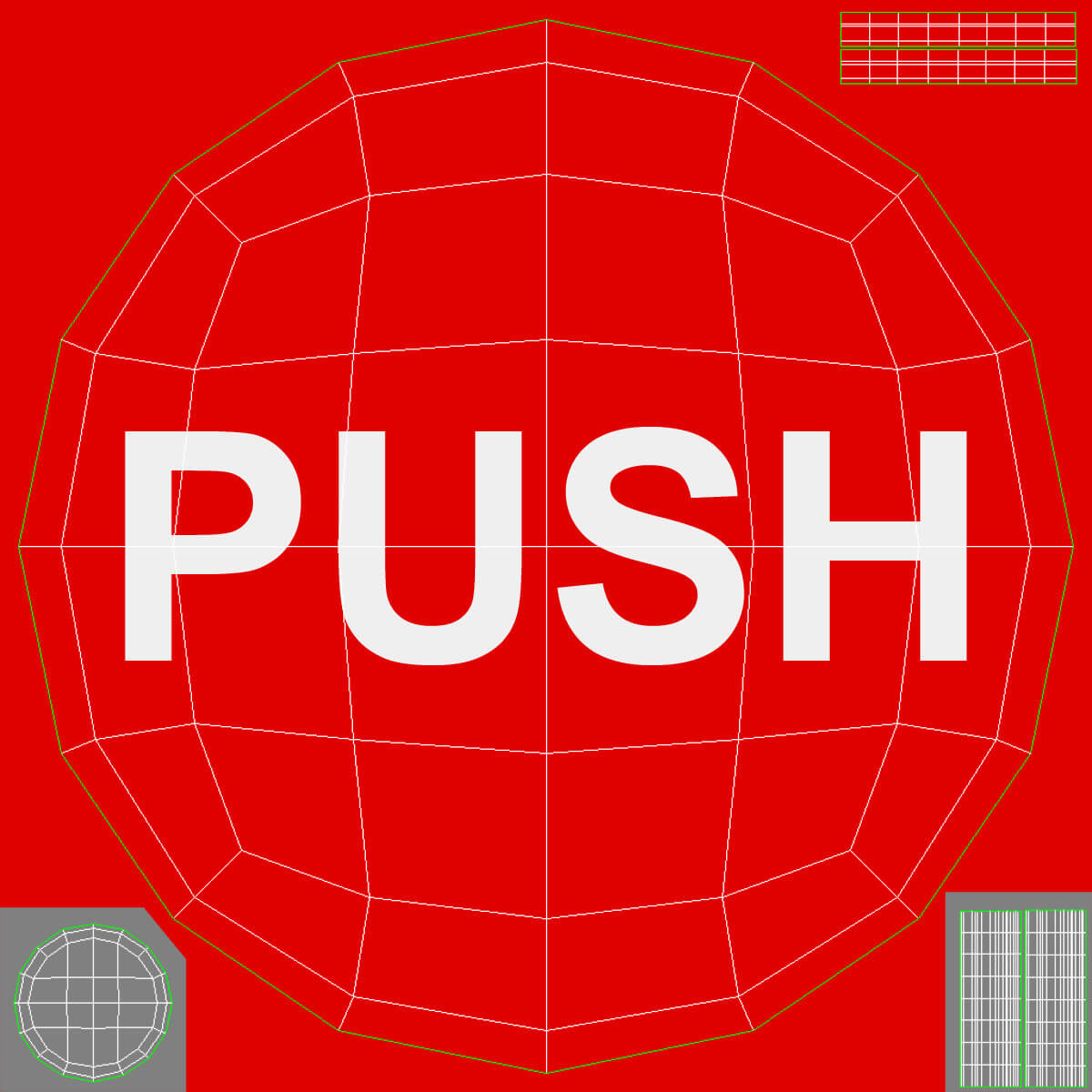 Push Button - 3D Model by hdpoly