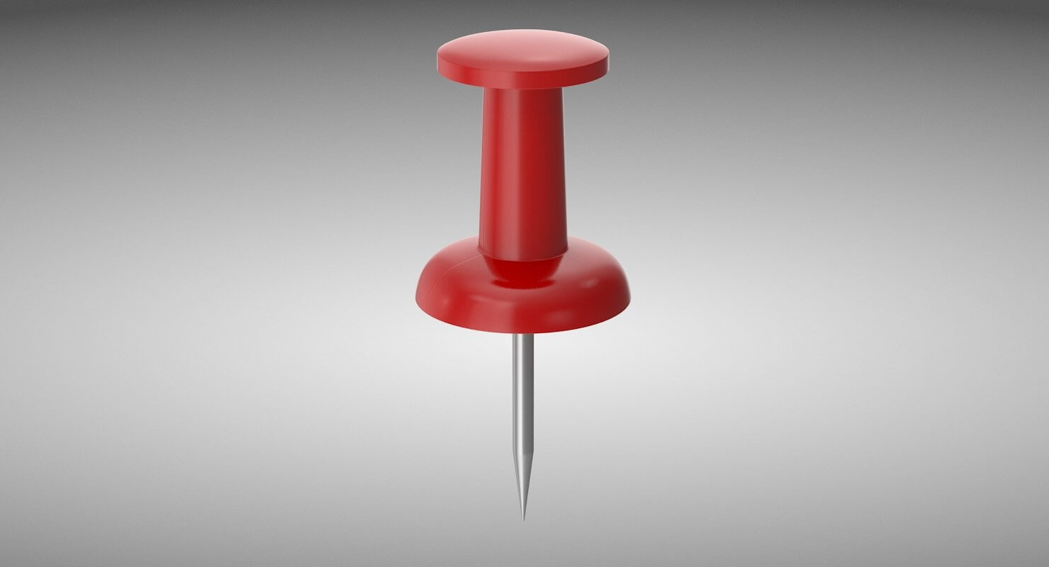 Push Pin - 3D Model by hdpoly