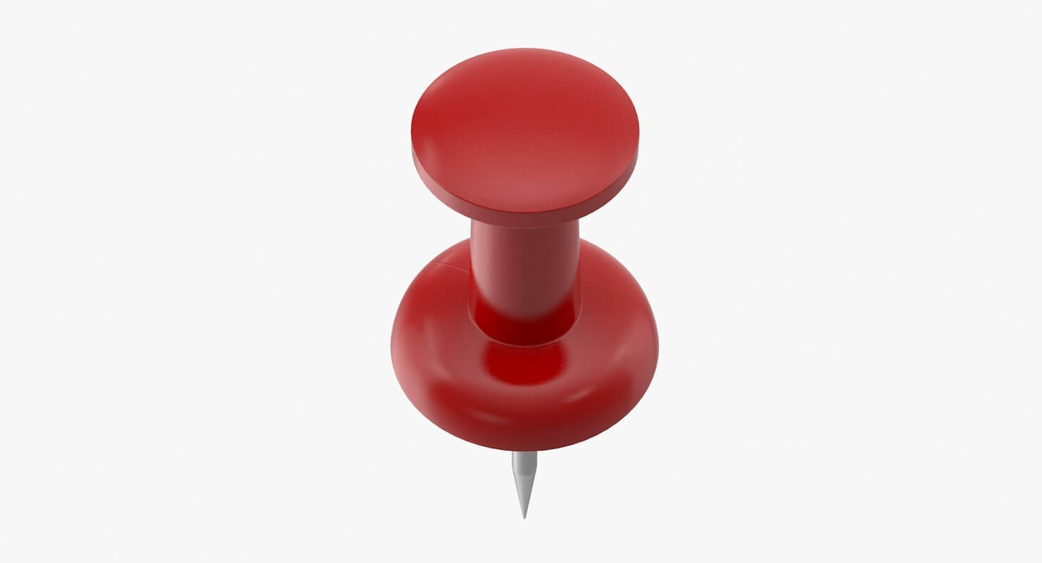 Push Pin - 3D Model by hdpoly