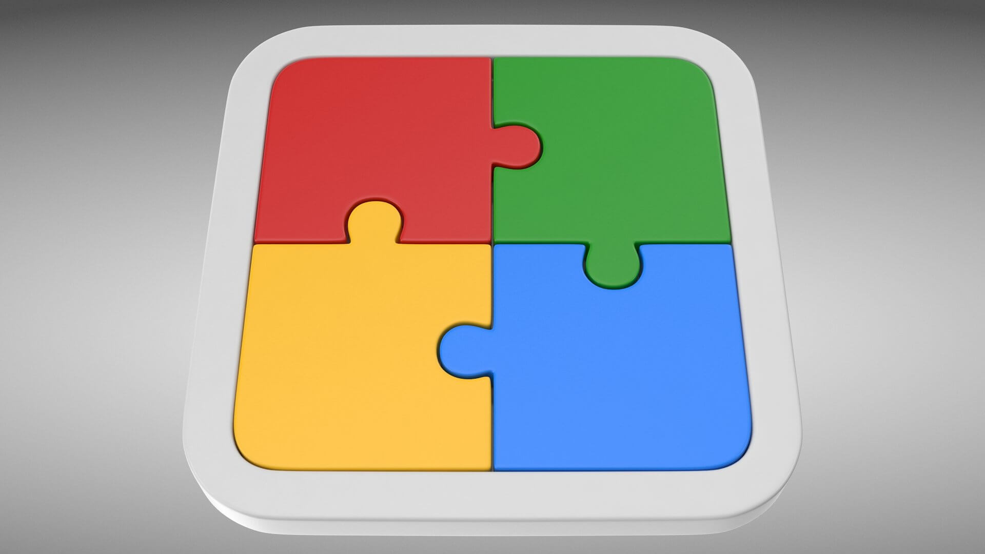 Puzzle 4 Piece - 3D Model by hdpoly