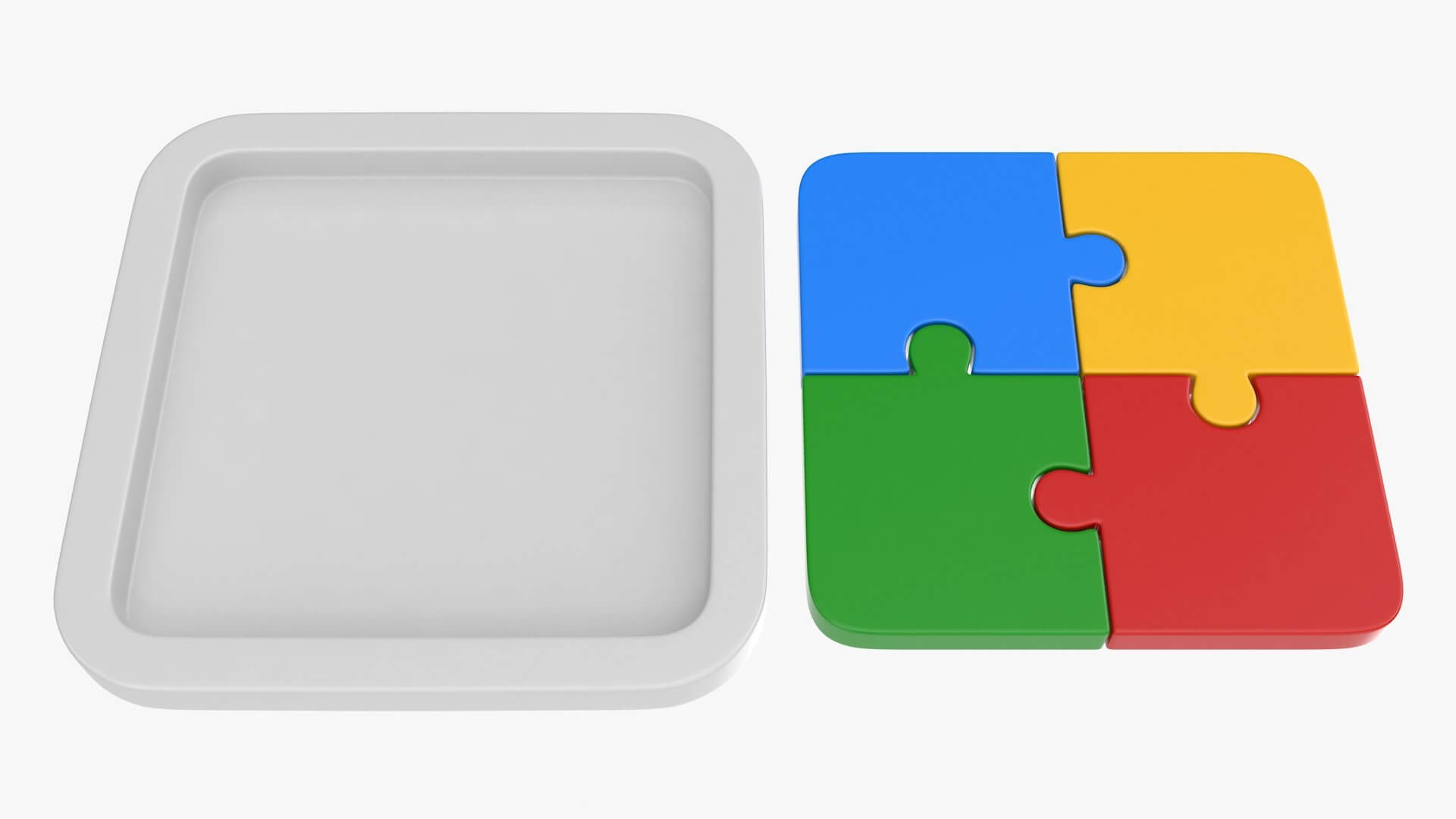 Puzzle 4 Piece - 3D Model by hdpoly