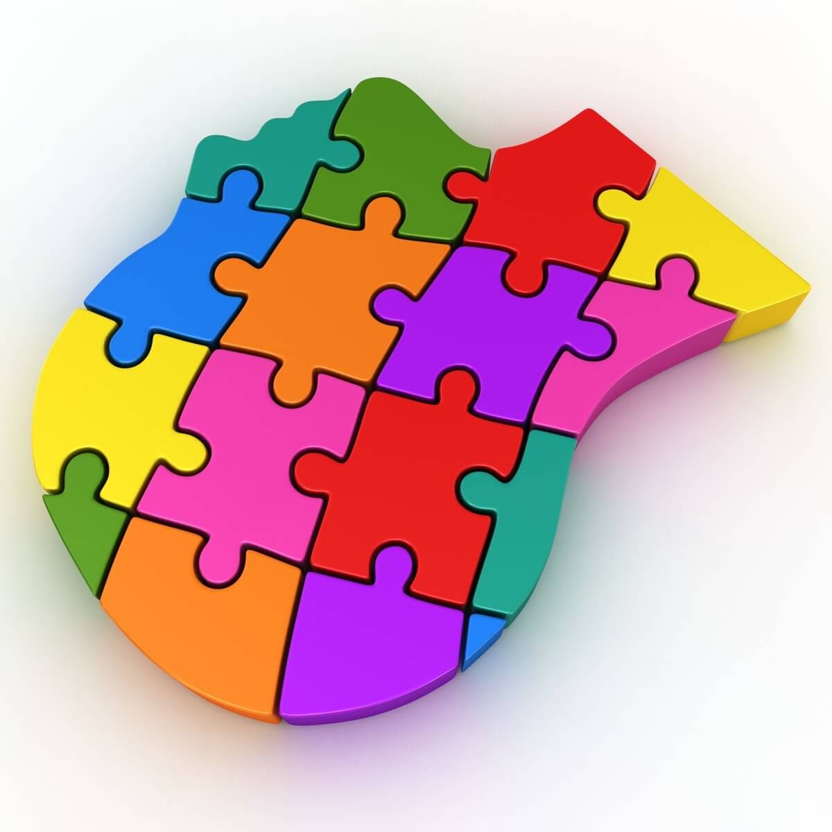 Puzzle Head - 3D Model by hdpoly