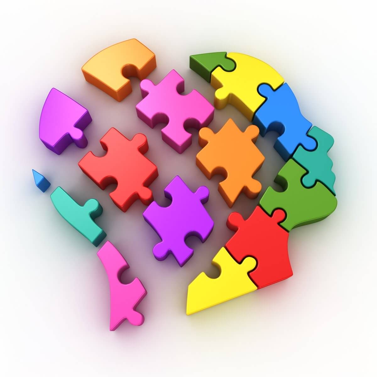 Puzzle Head - 3D Model by hdpoly