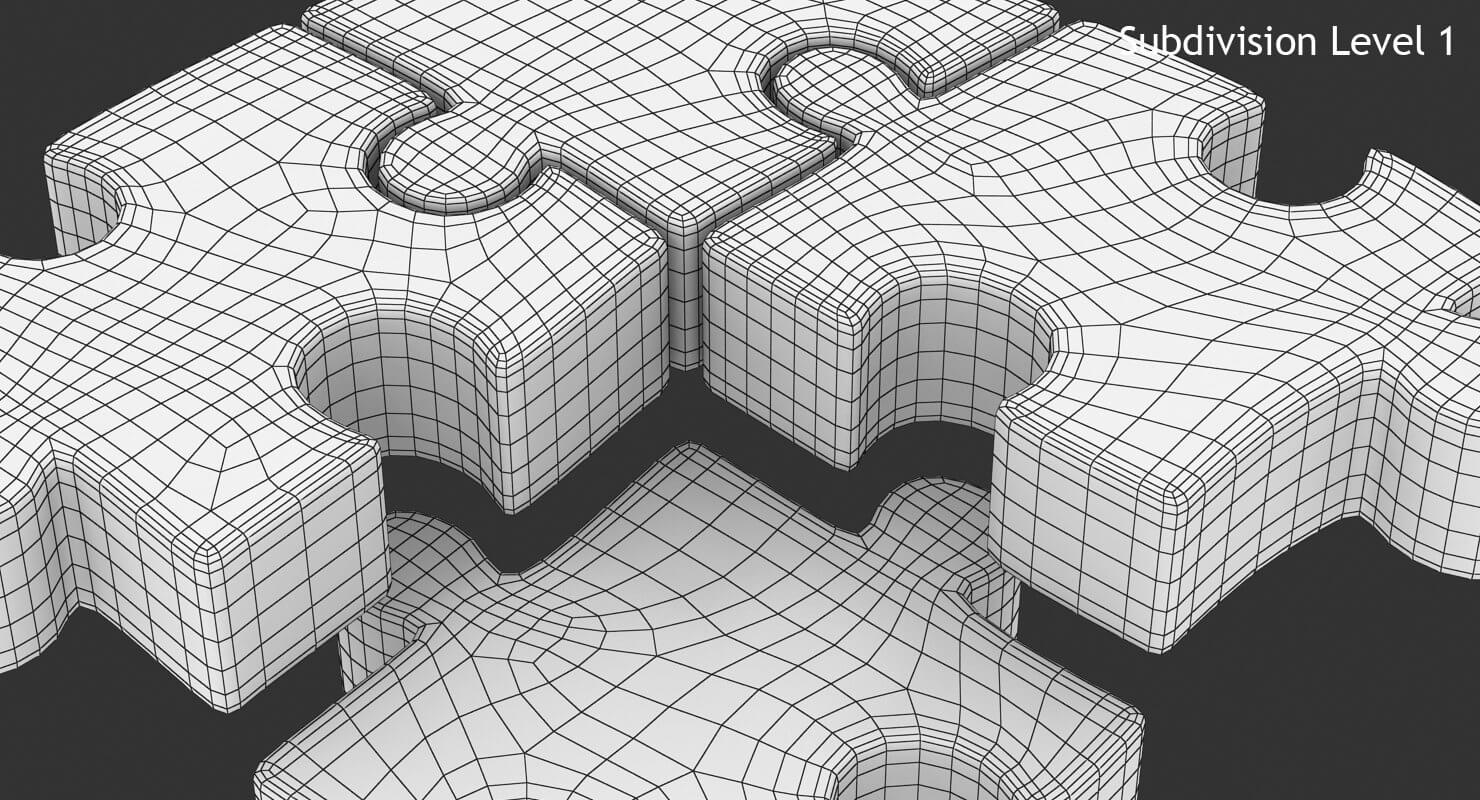 Puzzle Piece - 3D Model by hdpoly