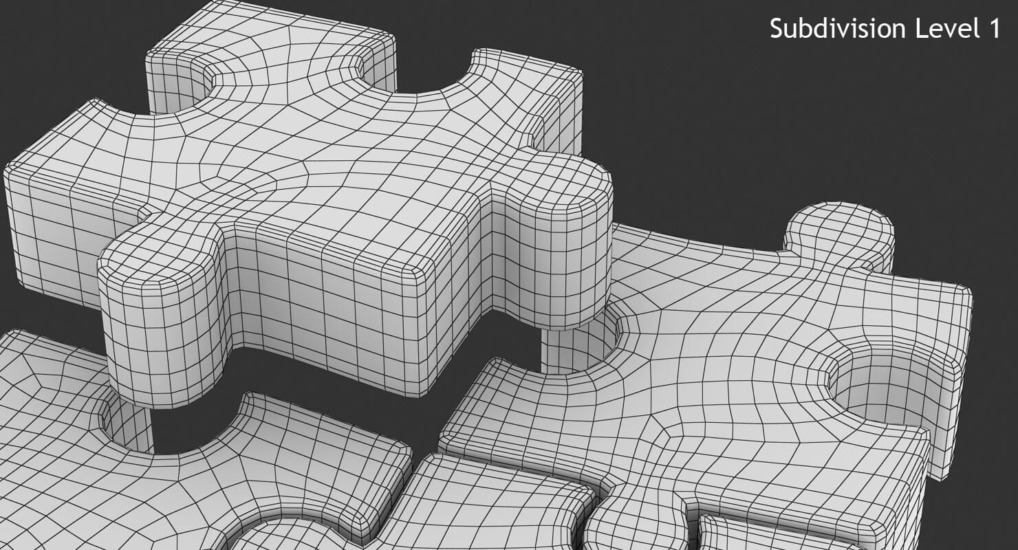 Puzzle Piece - 3D Model by hdpoly