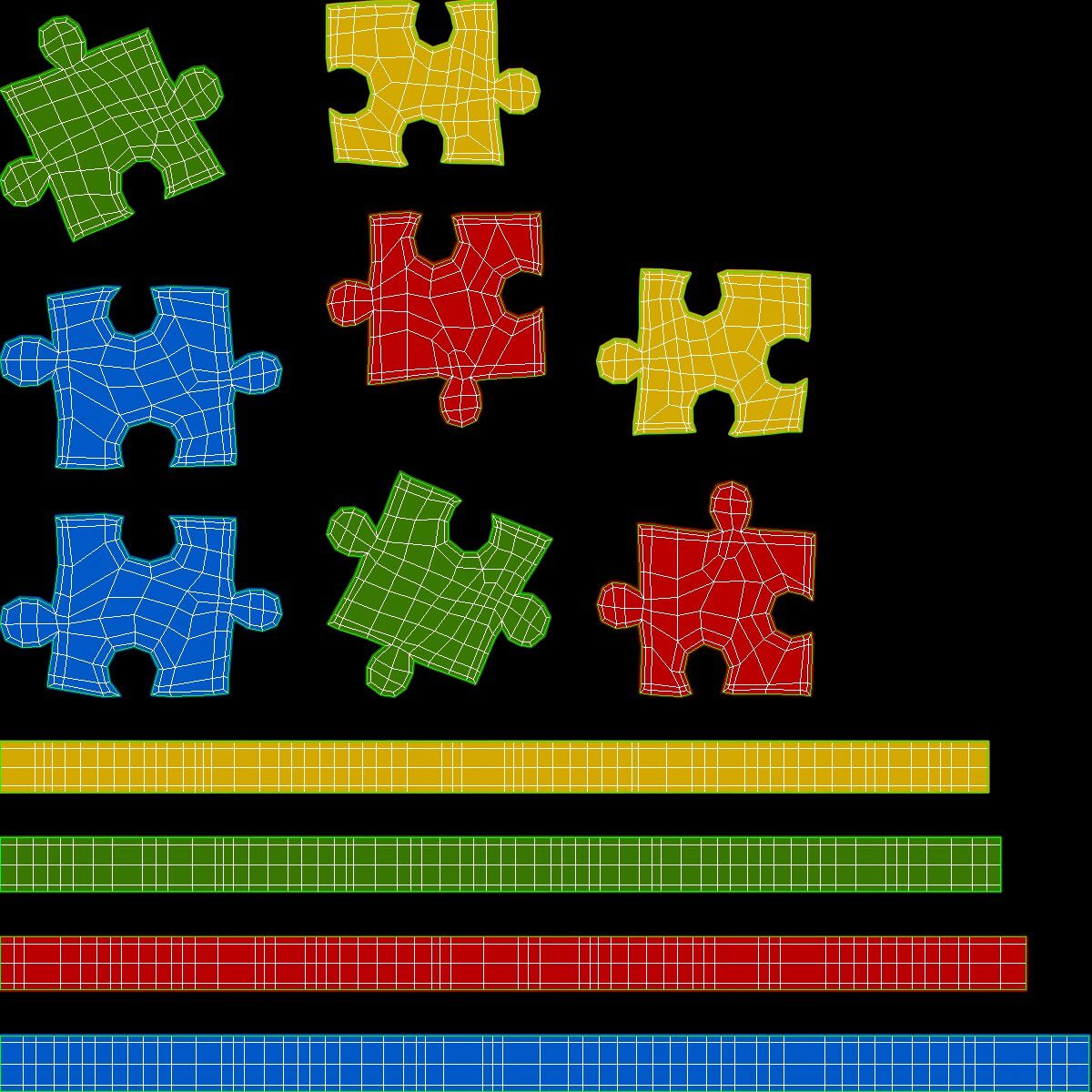 Puzzle Piece - 3D Model by hdpoly