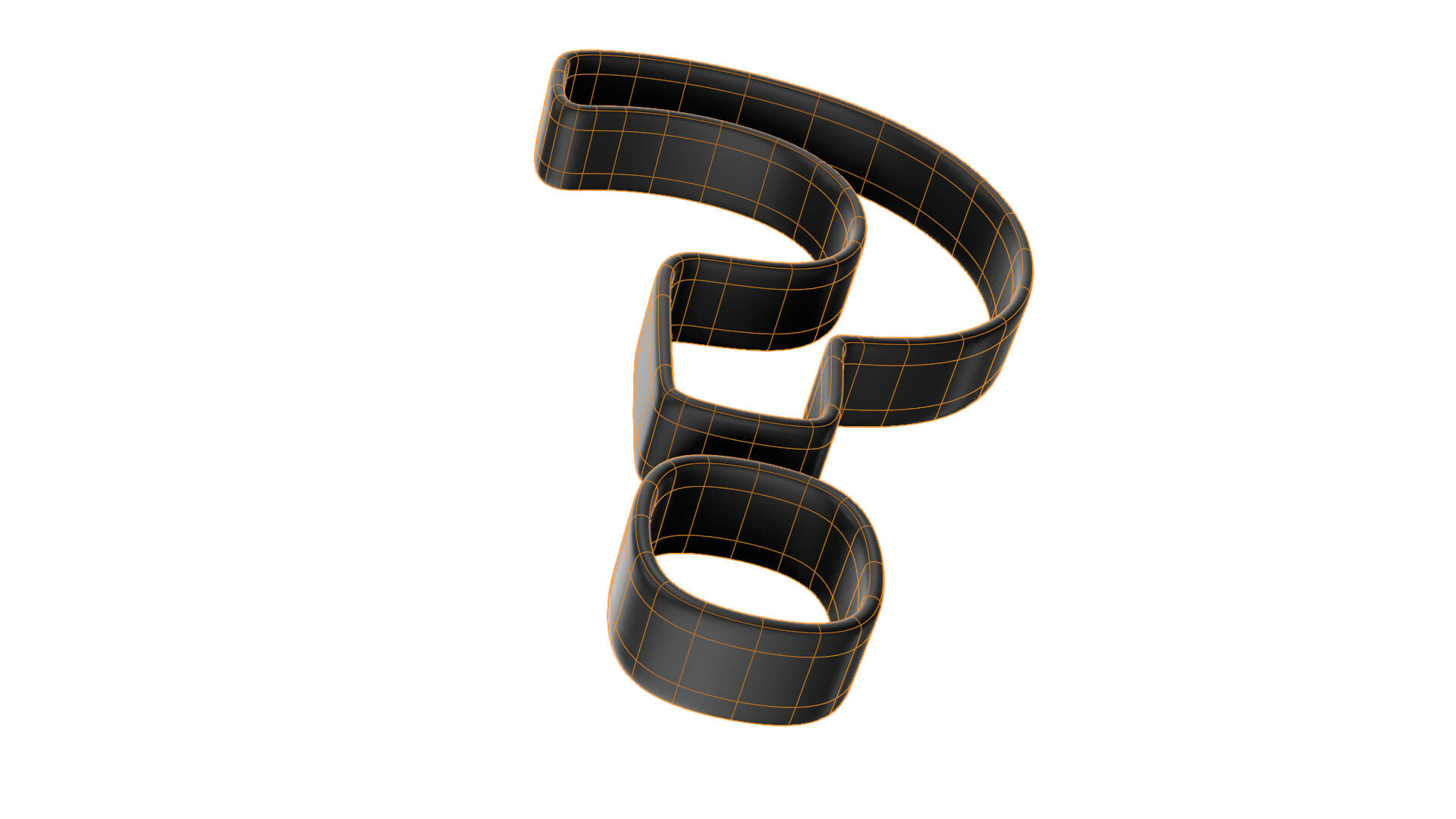 Questionmark Frame Version - 3D Model by hdpoly