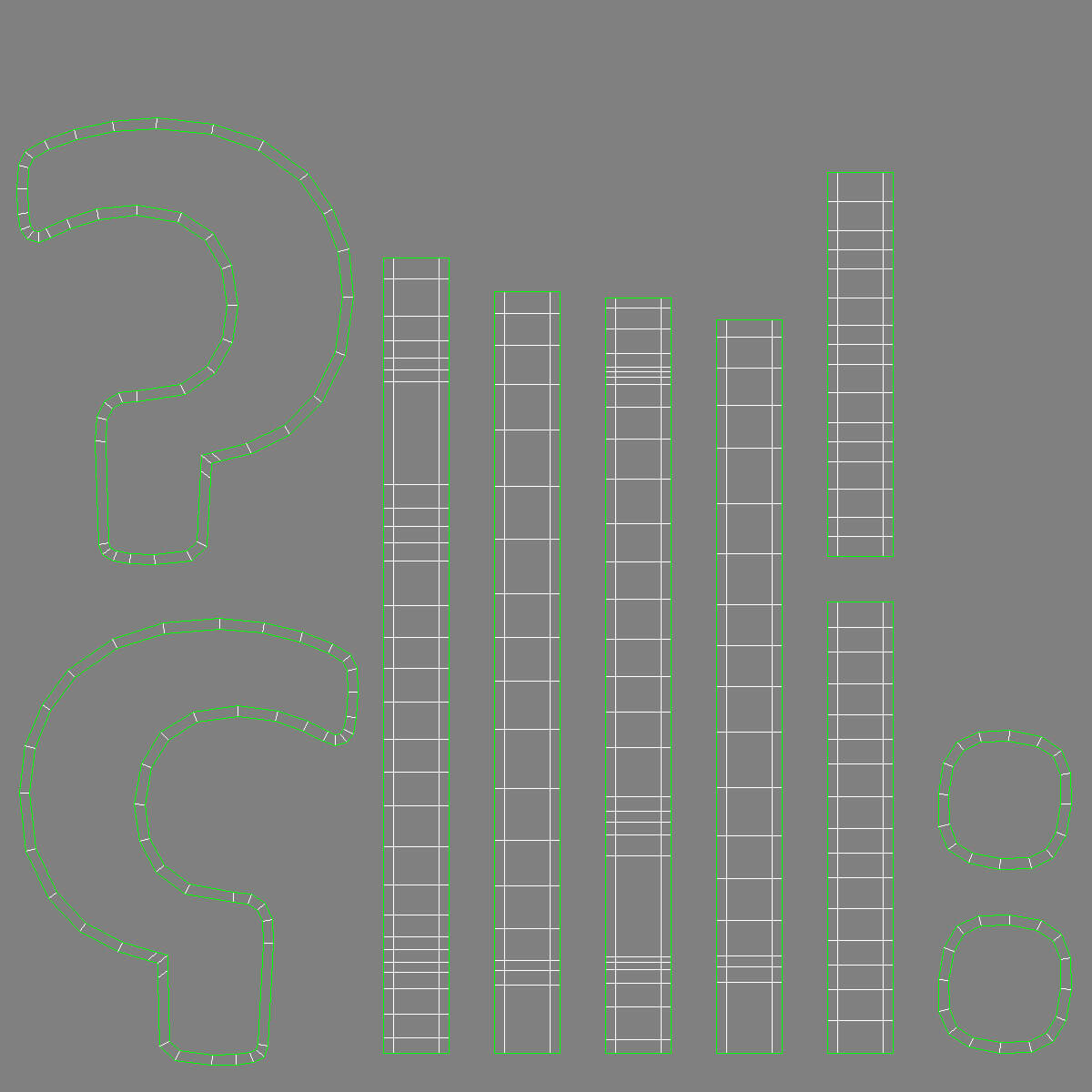 Questionmark Frame Version - 3D Model by hdpoly