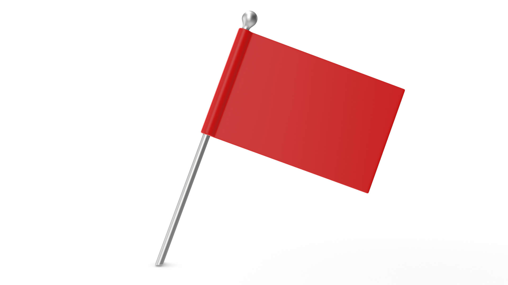Red Flag Icon - 3D Model by hdpoly