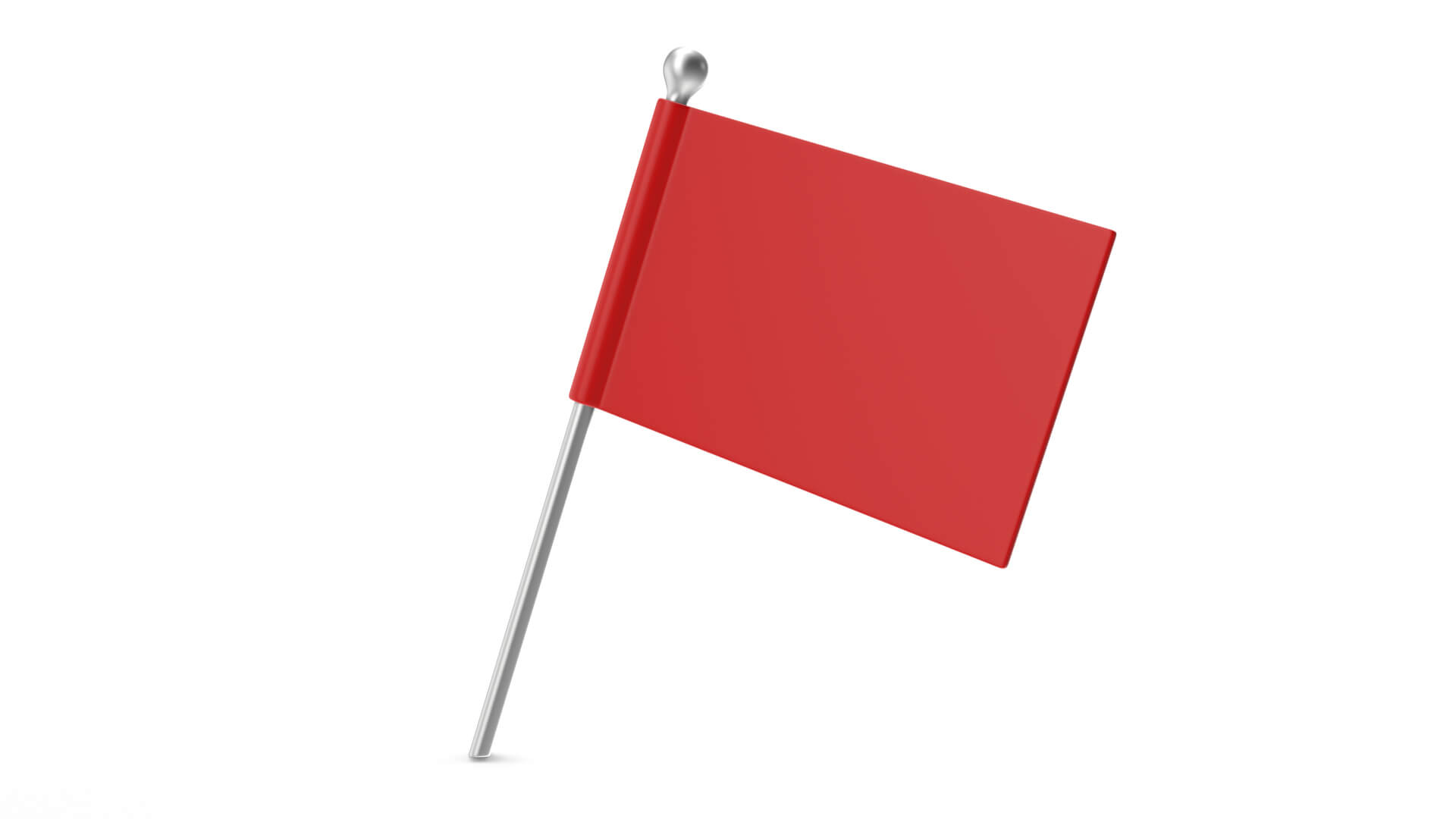 Red Flag Icon - 3D Model by hdpoly