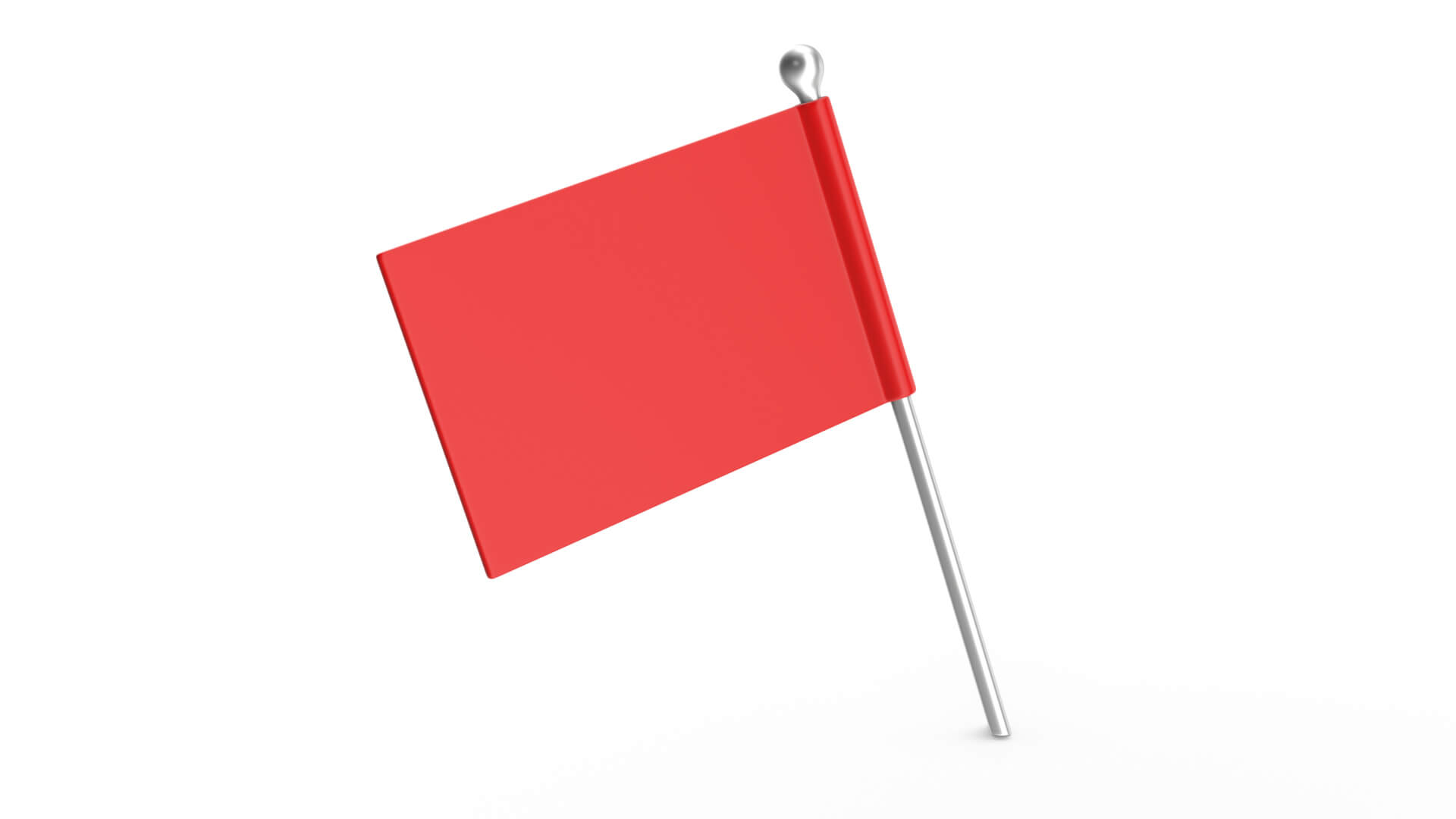 Red Flag Icon - 3D Model by hdpoly
