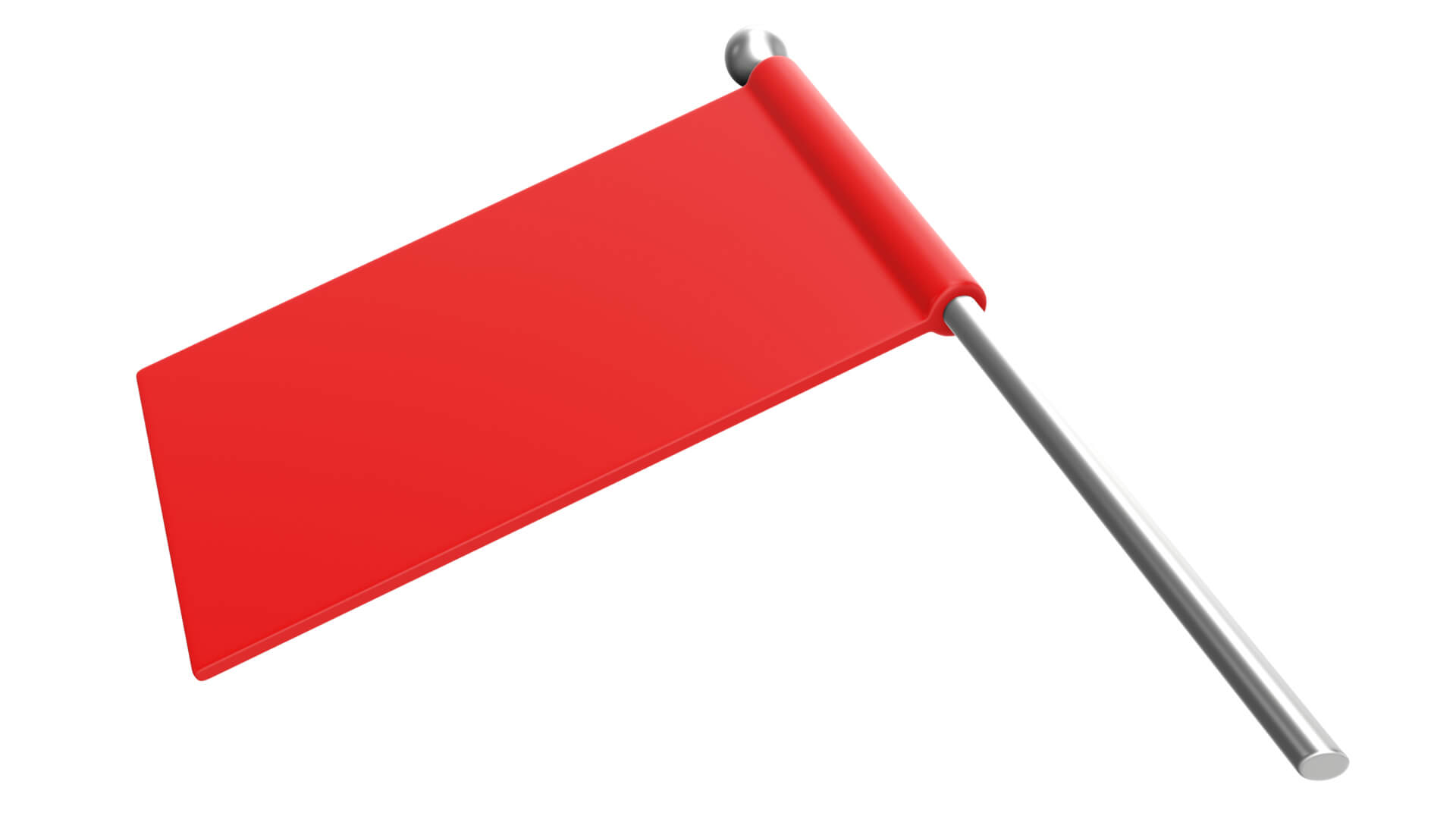 Red Flag Icon - 3D Model by hdpoly