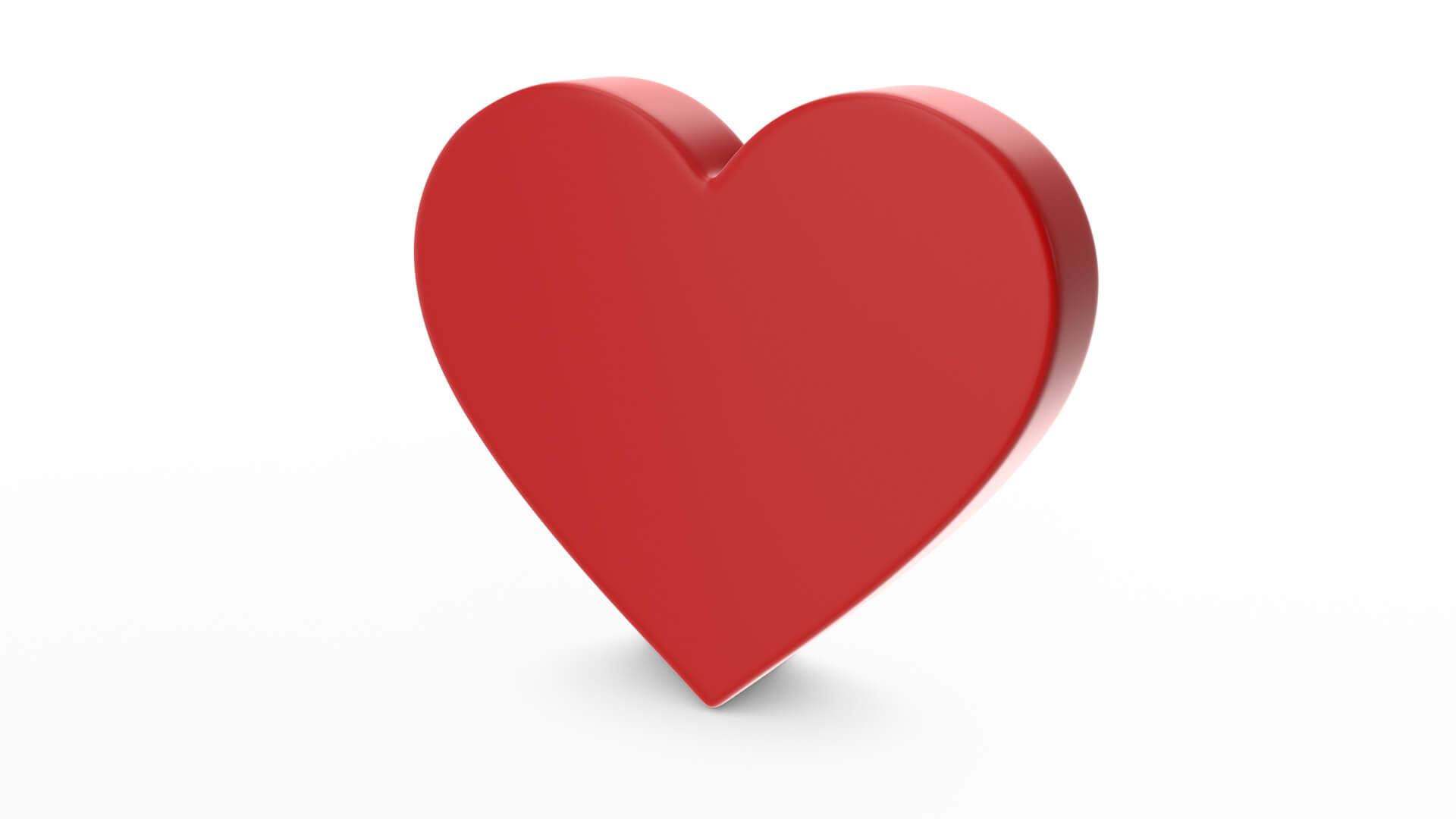 Red Heart Symbol - Free 3D Model by hdpoly