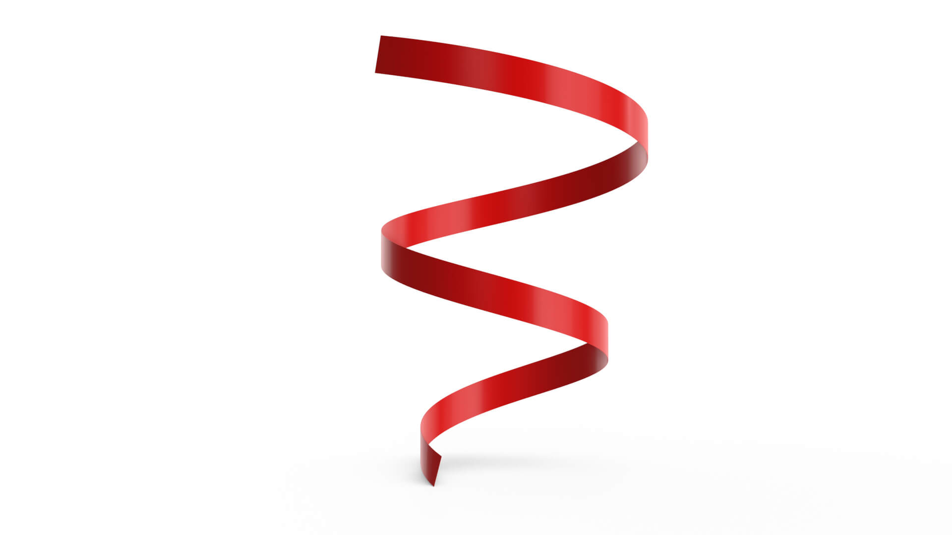 Red Ribbon Turning - 3D Model by hdpoly