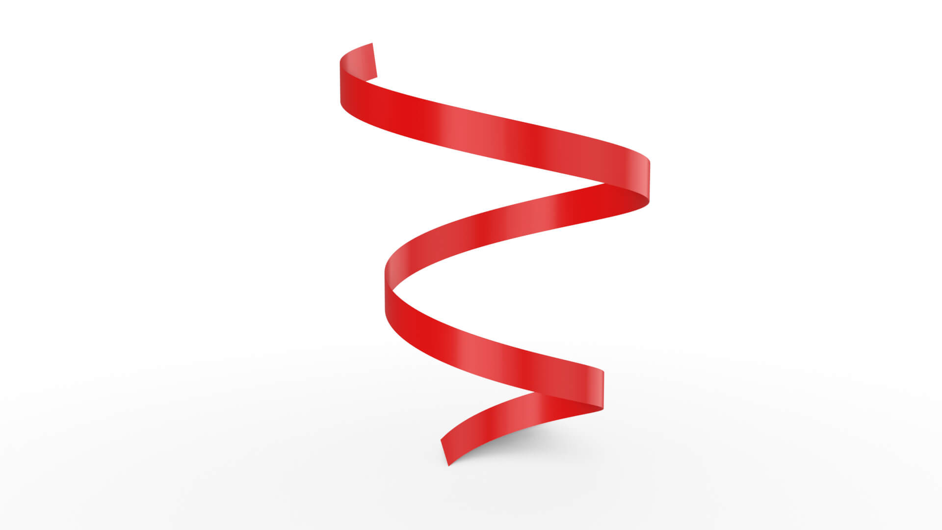 Red Ribbon Turning - 3D Model by hdpoly
