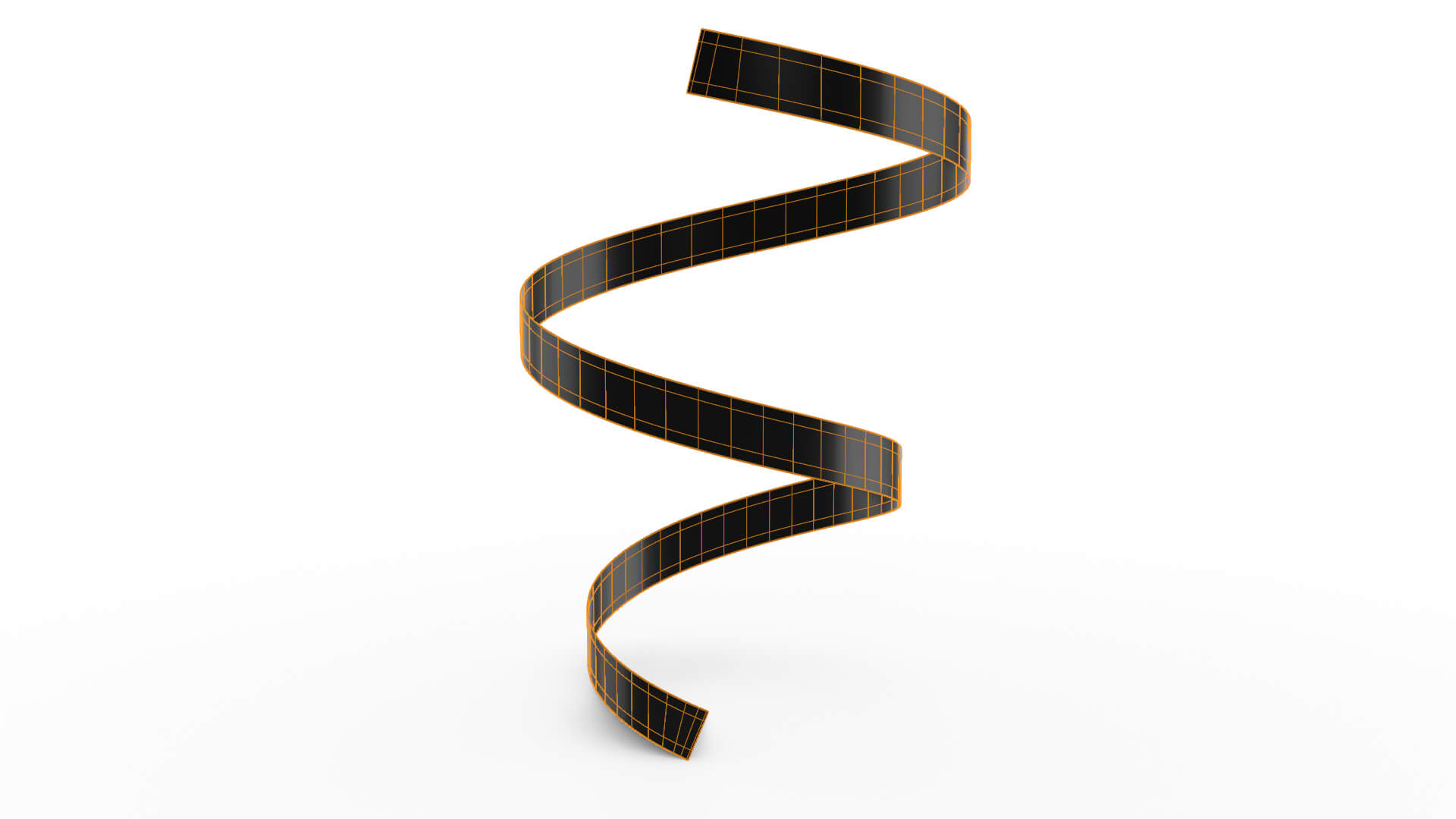 Red Ribbon Turning - 3D Model by hdpoly