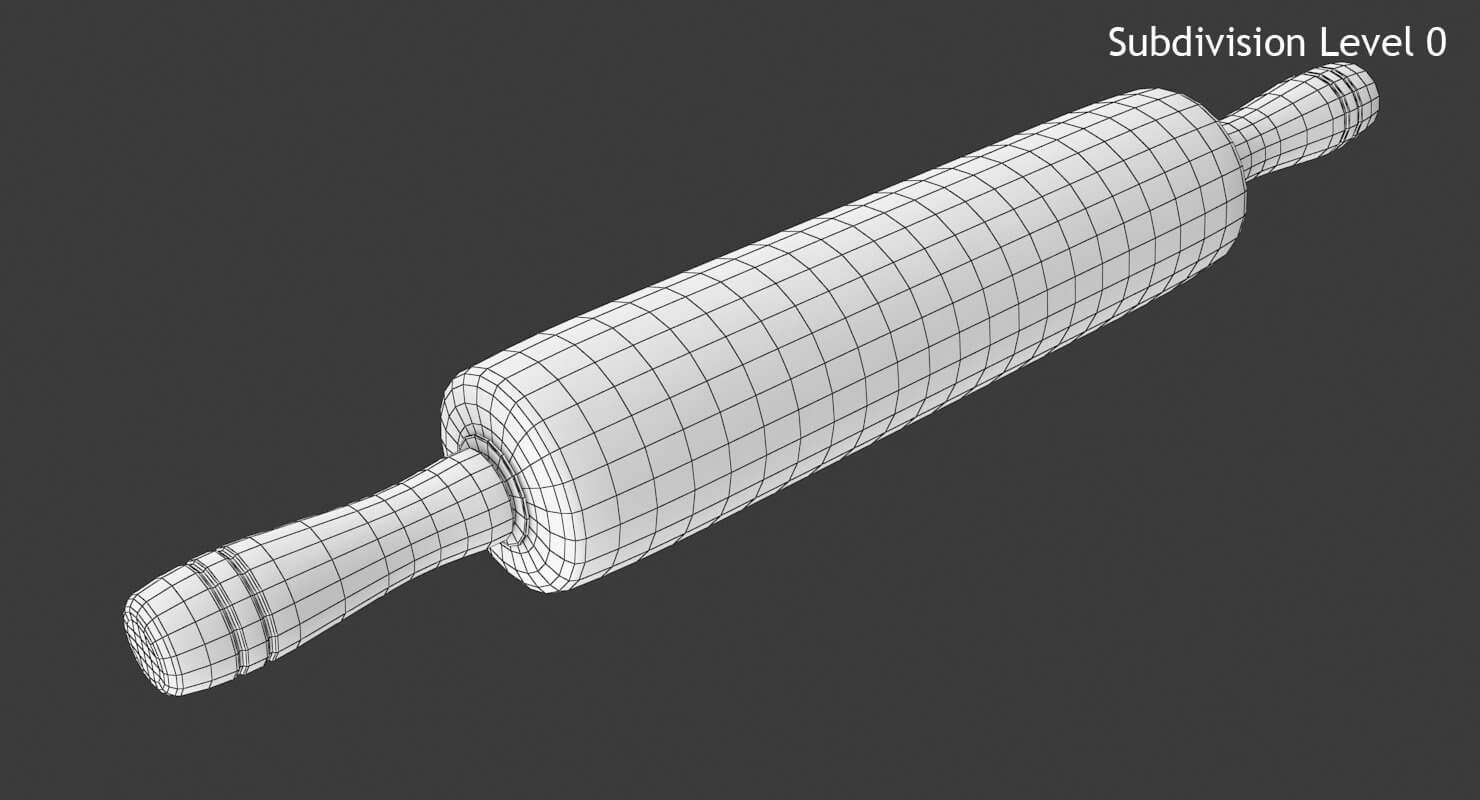 Rolling Pin - 3D Model by hdpoly
